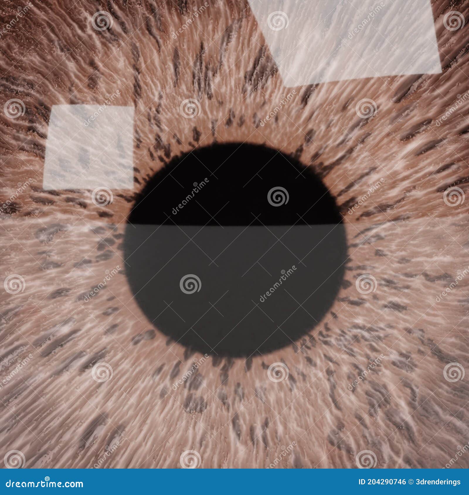 3D Render of Human Eye stock illustration. Illustration of human ...