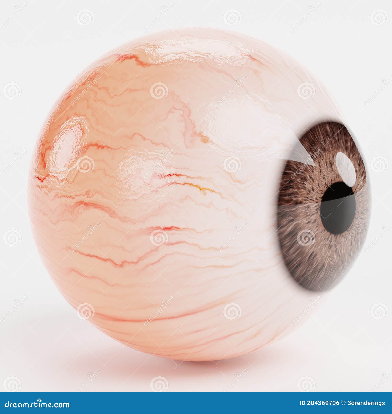 3D Render of Human Eye stock illustration. Illustration of vison ...