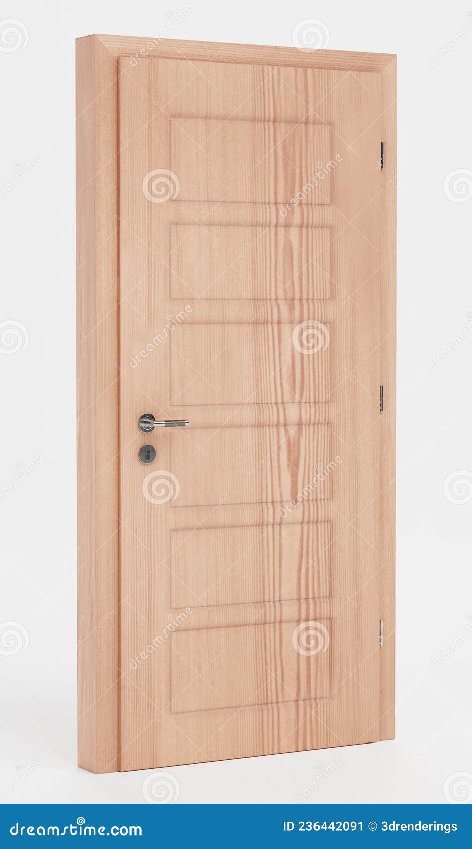 3D Render of Interior Door stock image. Image of interior - 236442091