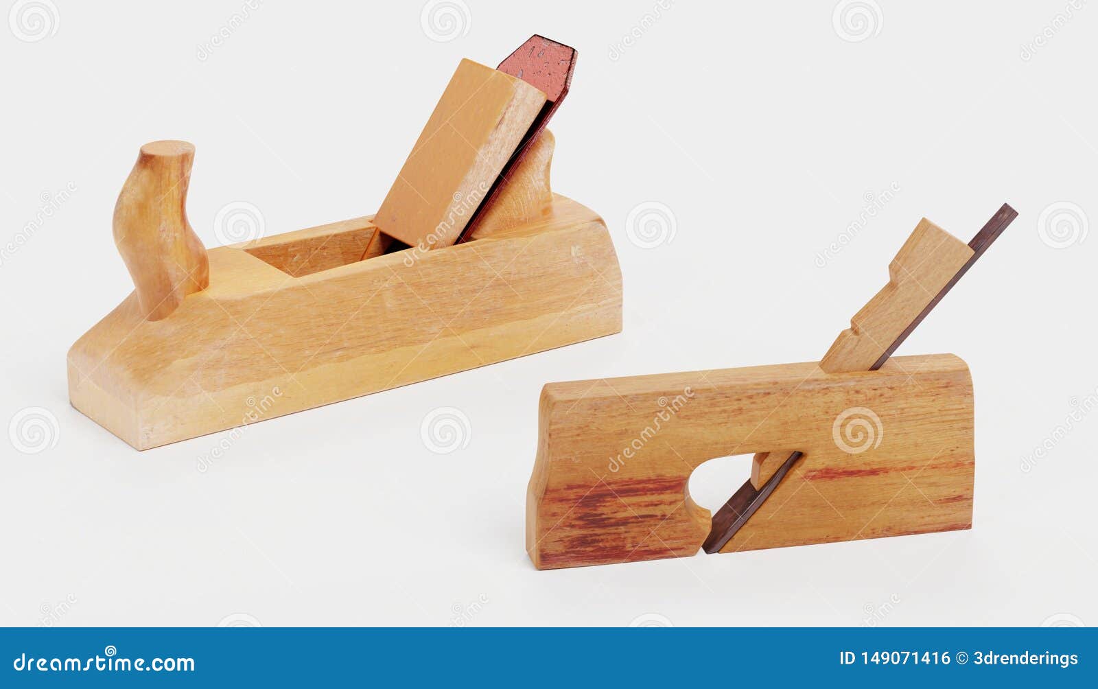 3D Render of Jack Planes stock illustration. Illustration of planes ...