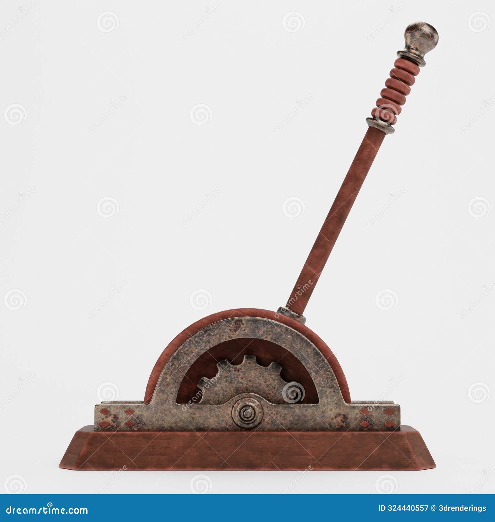 3D Render of Lever stock illustration. Illustration of game - 324440557