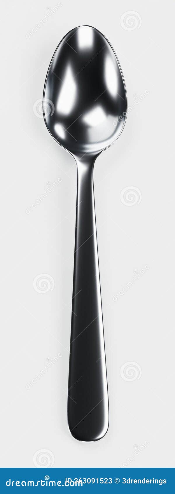 3D Render of Little Spoon stock illustration. Illustration of stainless ...