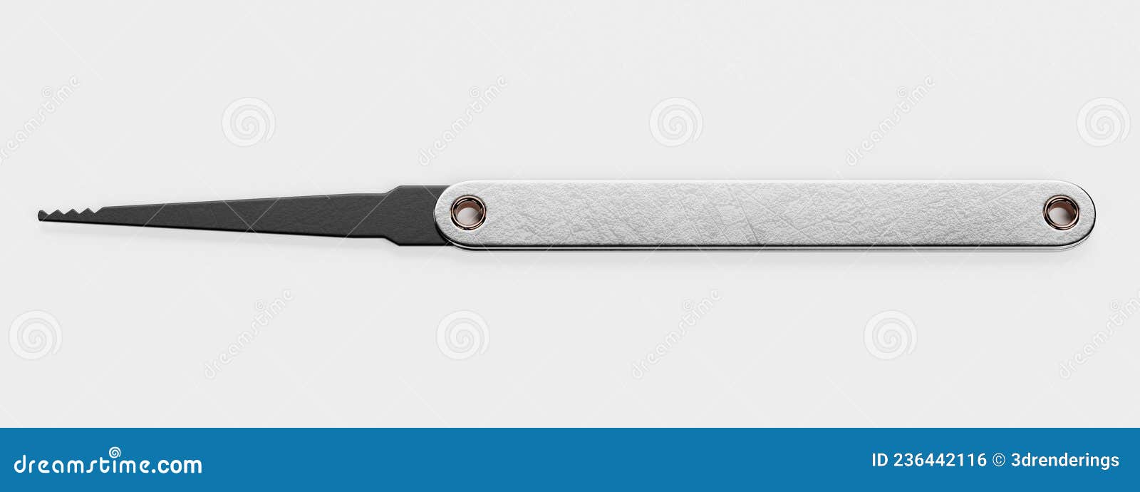 3D Render of Lock PIck stock illustration. Illustration of opener ...