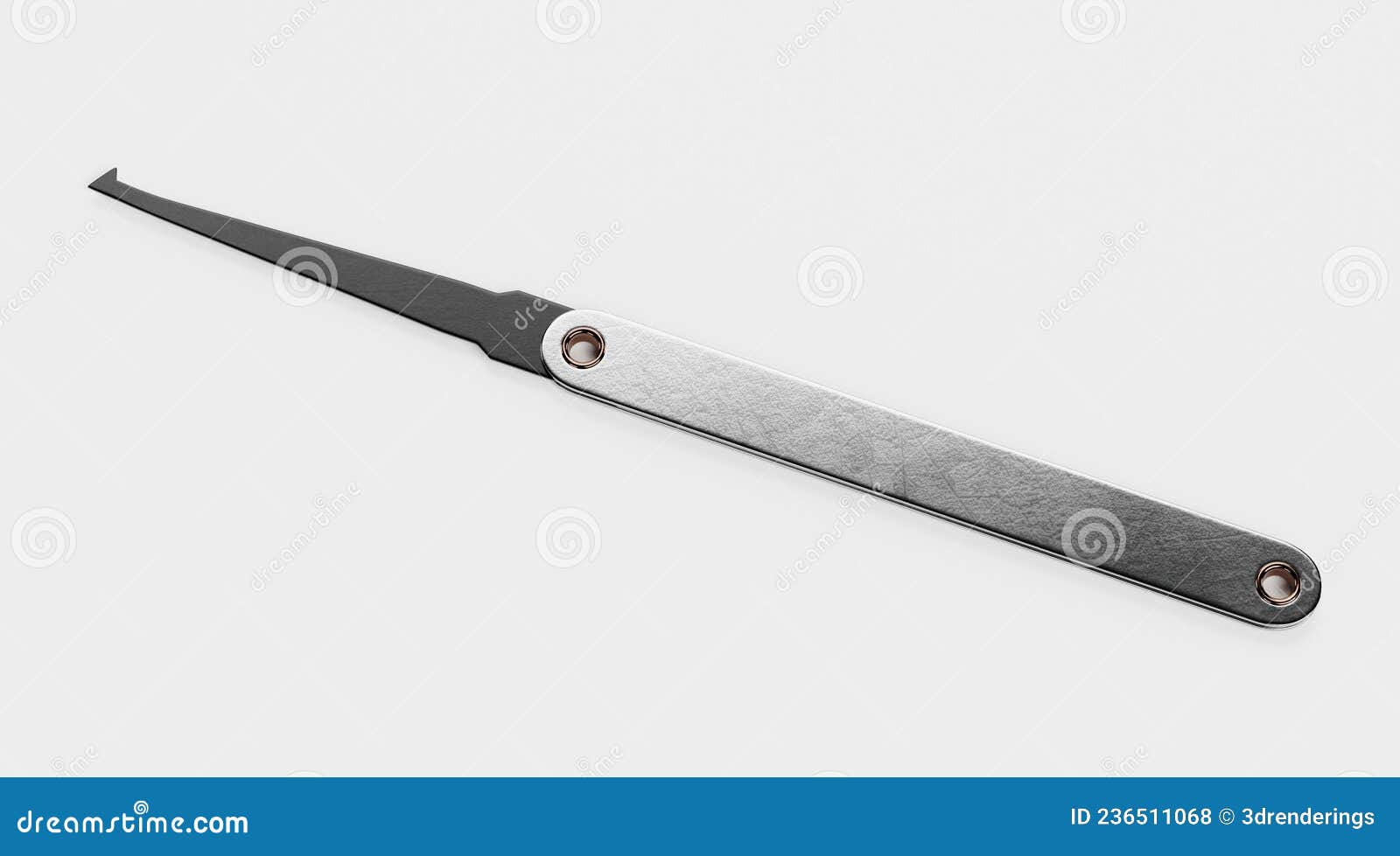 3D Render of Lock PIck stock illustration. Illustration of render ...