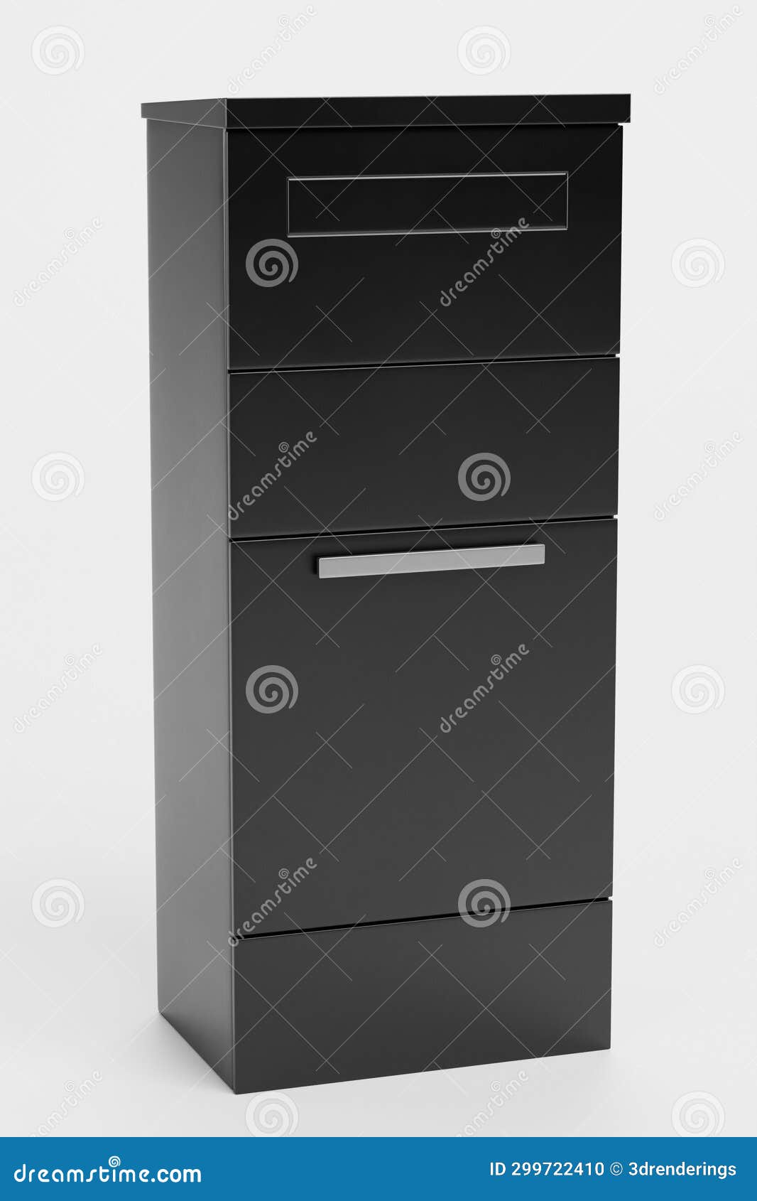 3D Render of Mail Box stock illustration. Illustration of delivery ...