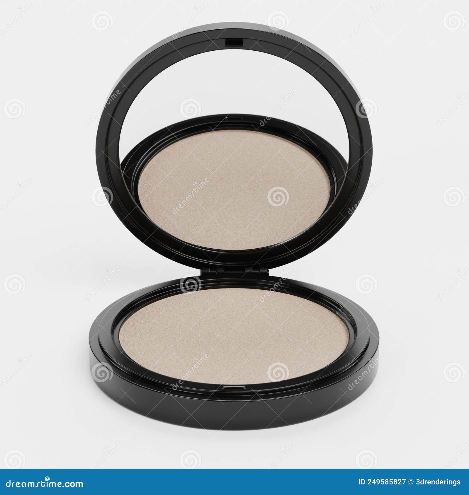 3D Render of Makeup Powder stock illustration. Illustration of woman ...