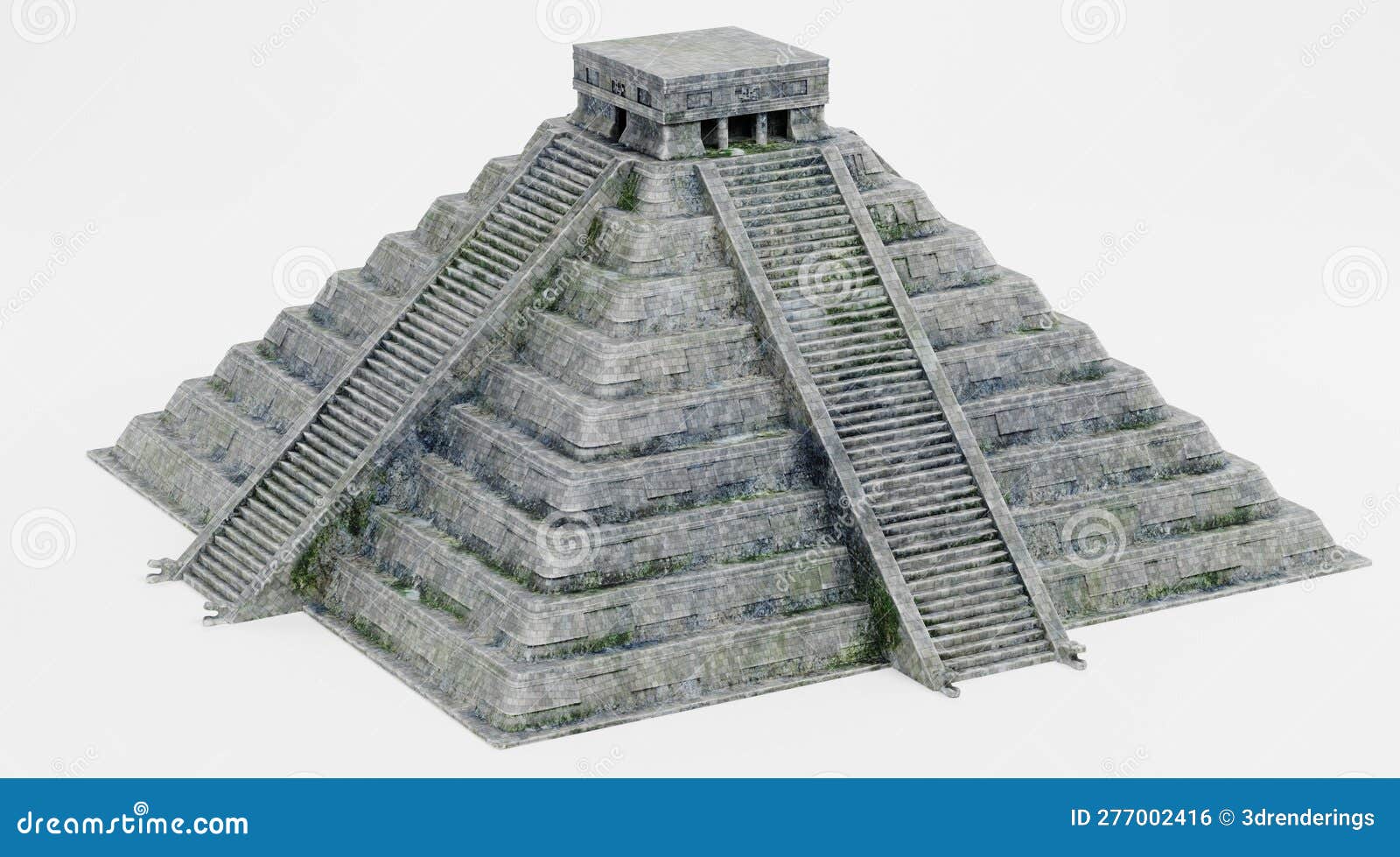 3D Render Of Mayan Pyramid Stock Photography | CartoonDealer.com #277002416