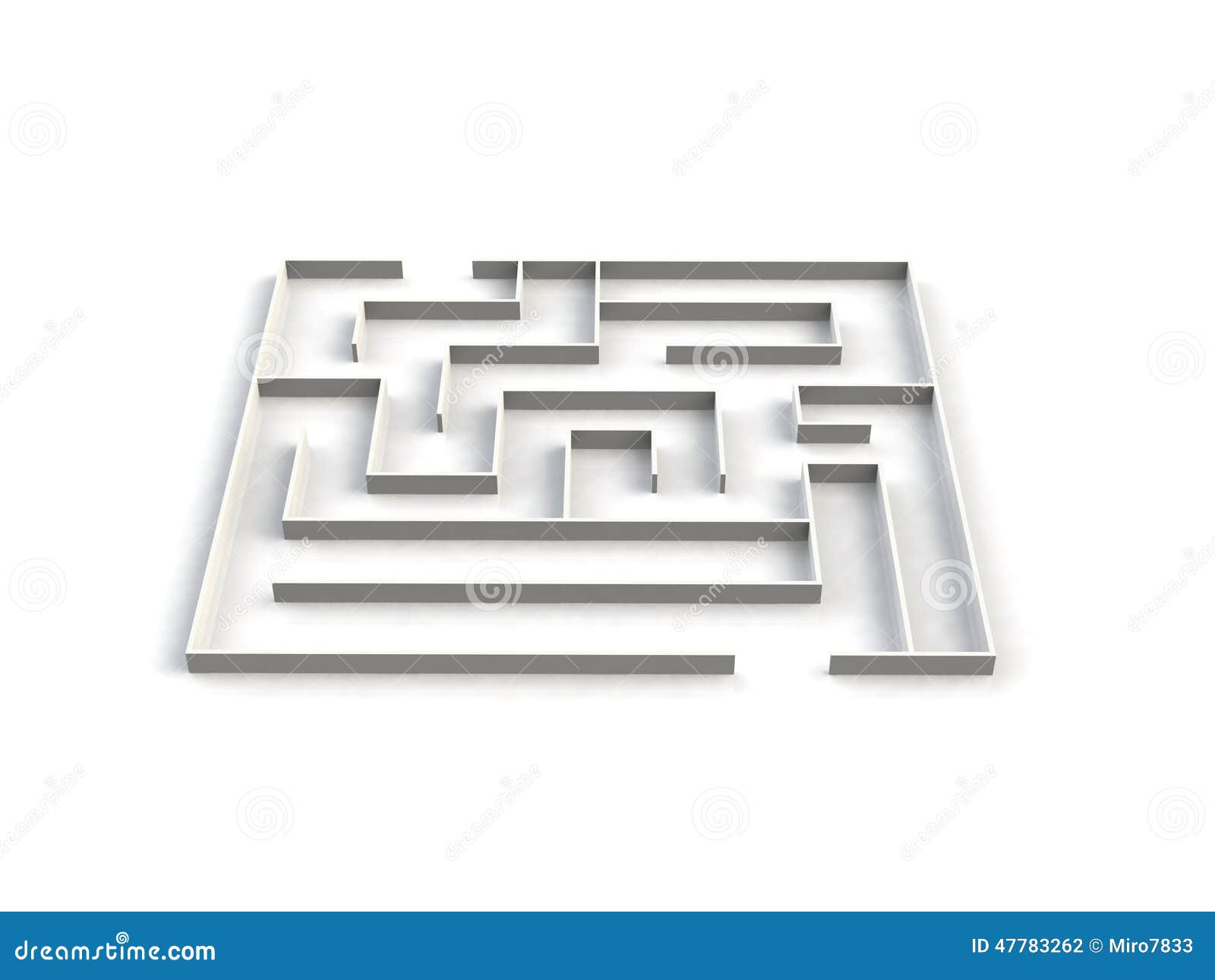 Realistic 3d Render of Maze Stock Illustration - Illustration of ...