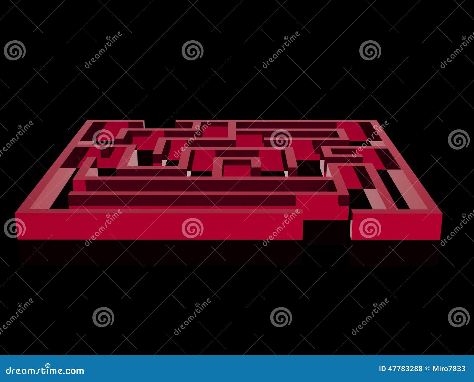 Realistic 3d Render of Maze Stock Illustration - Illustration of ...