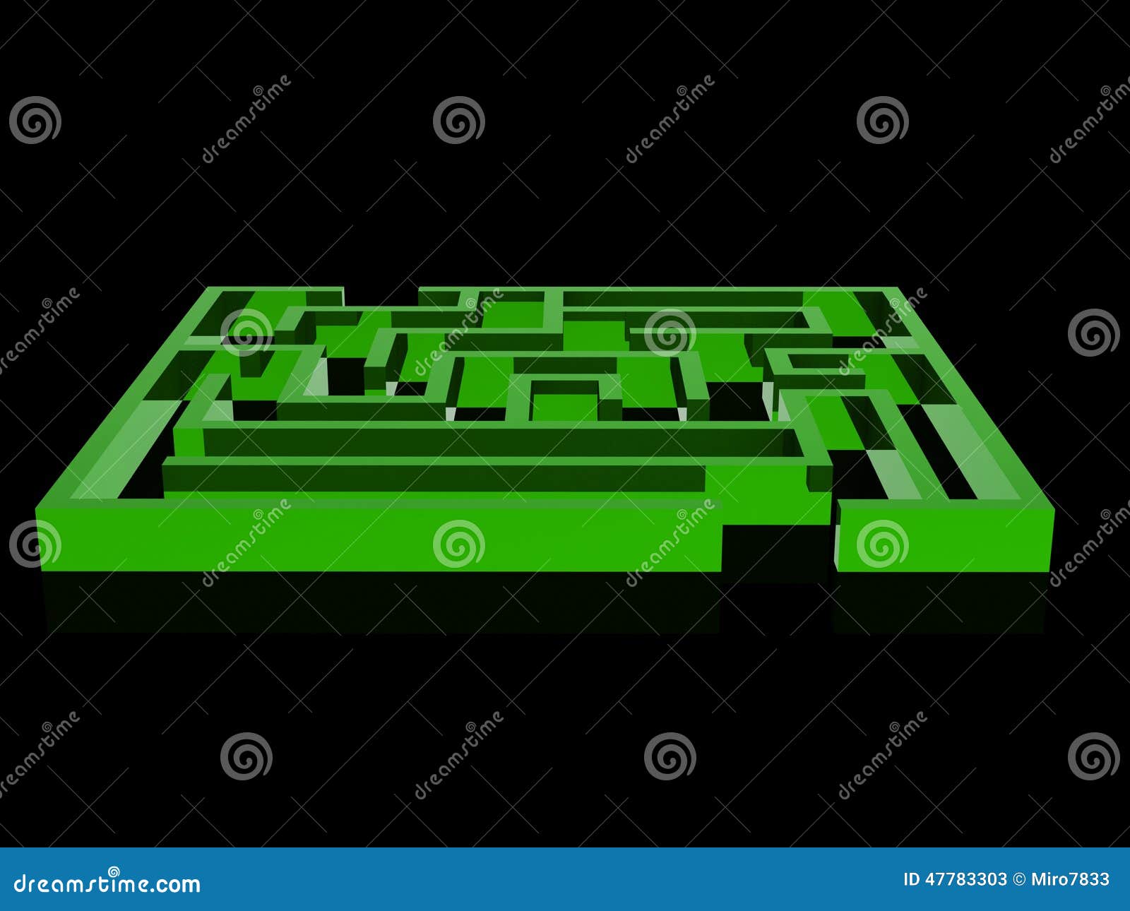 Realistic 3d Render of Maze Stock Illustration - Illustration of puzzle ...