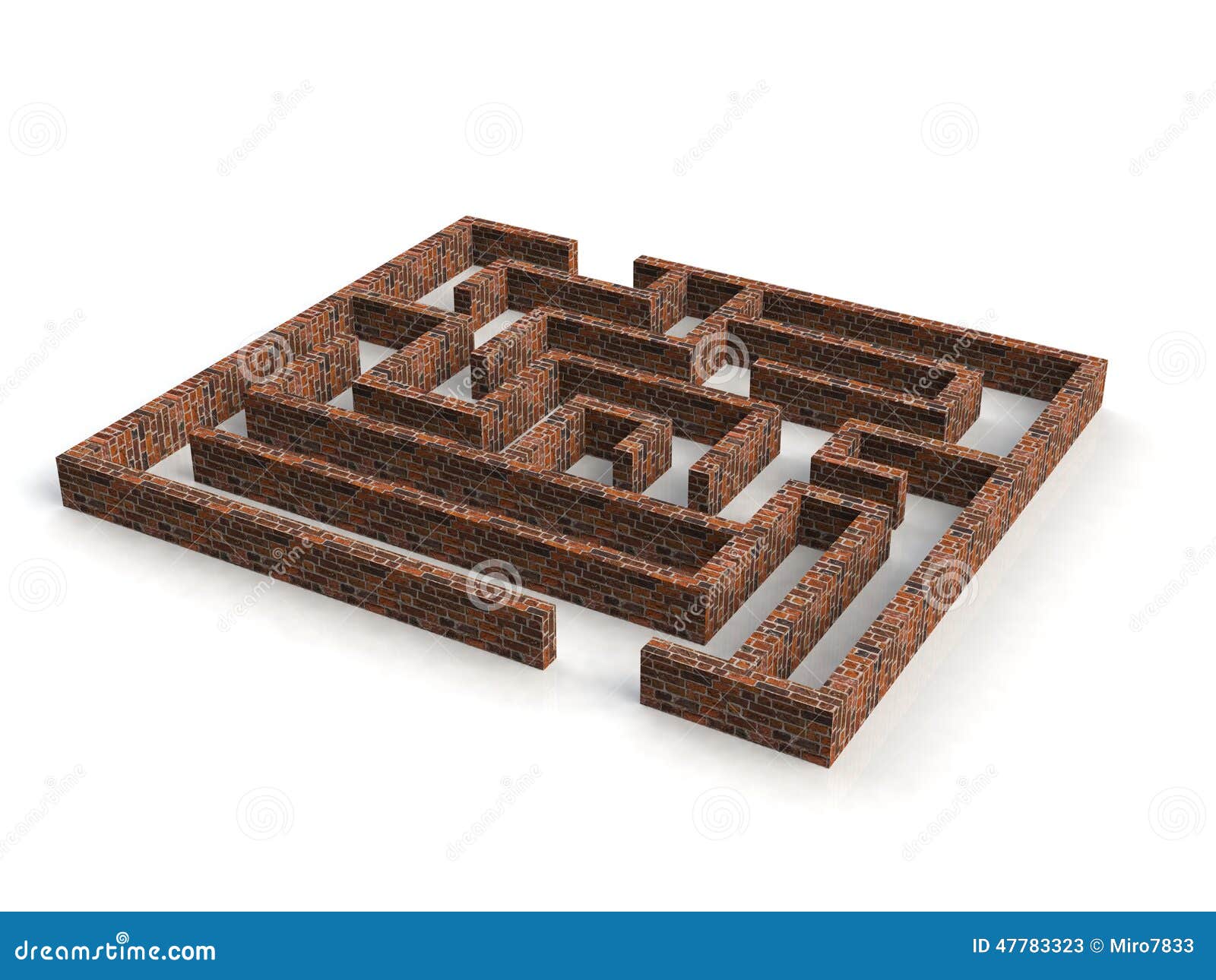 Realistic 3d Render of Maze Stock Illustration - Illustration of ...