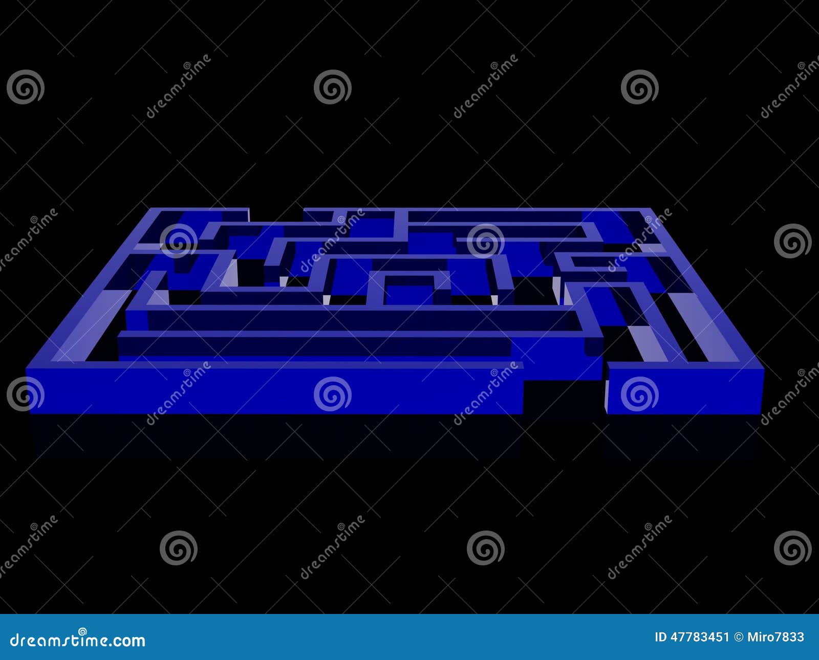 Realistic 3d Render of Maze Stock Illustration - Illustration of model ...