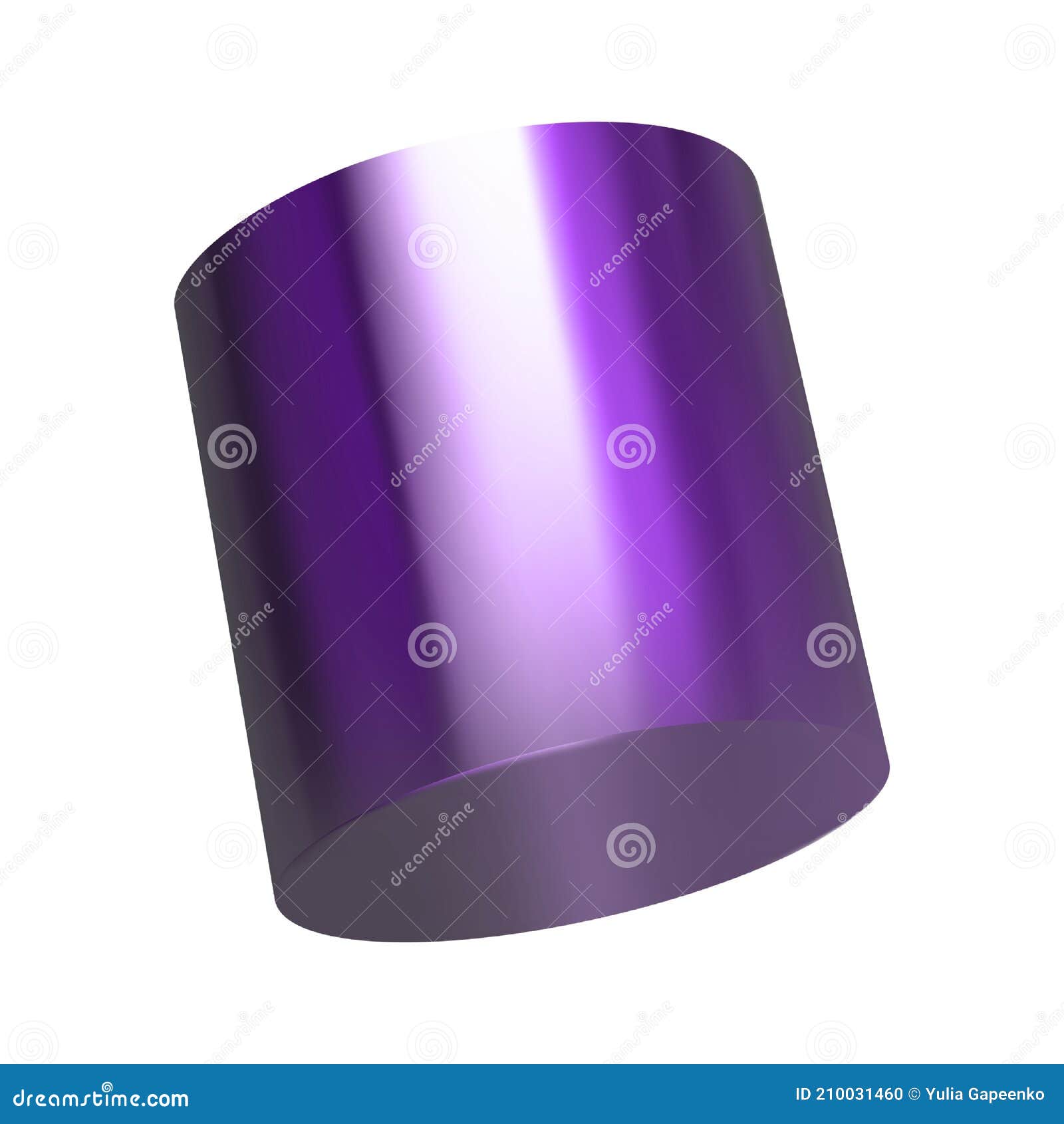 Realistic 3d Render Metallic Color Gradient Geometric Shapes Objects ...