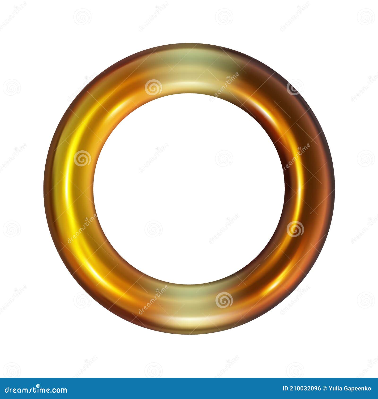 Realistic 3d Render Metallic Color Gradient Geometric Shapes Objects ...