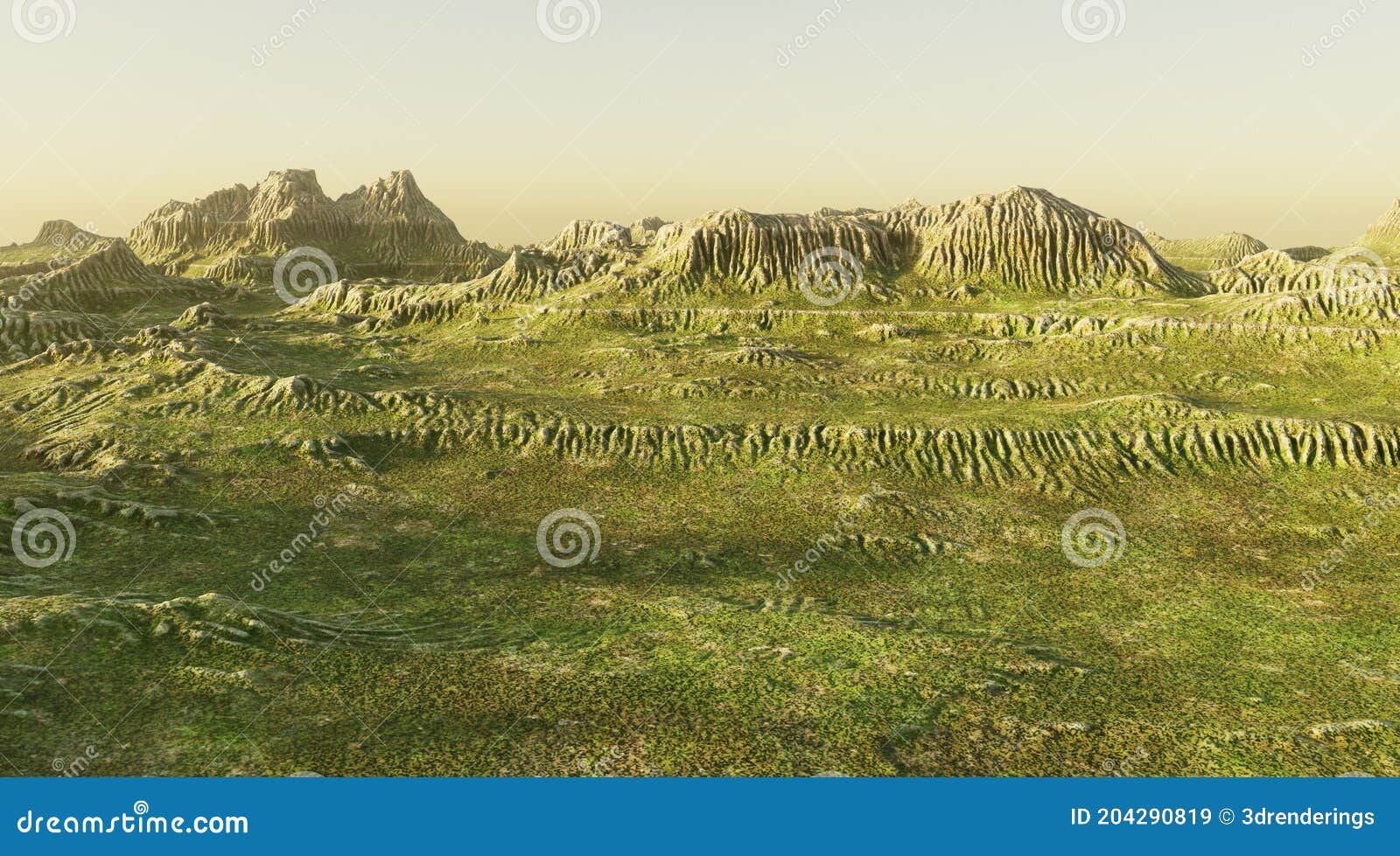 3D Render of Mountains stock illustration. Illustration of terrain ...