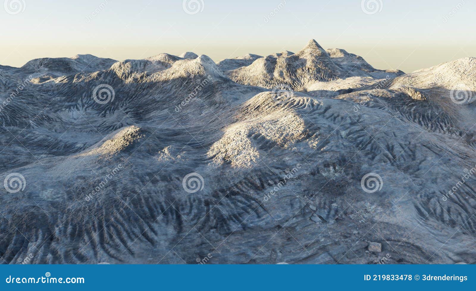 3D Render of Mountains stock illustration. Illustration of ground ...