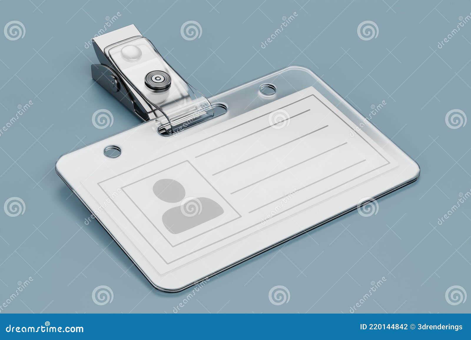 3D Render of Name Badge stock illustration. Illustration of ...