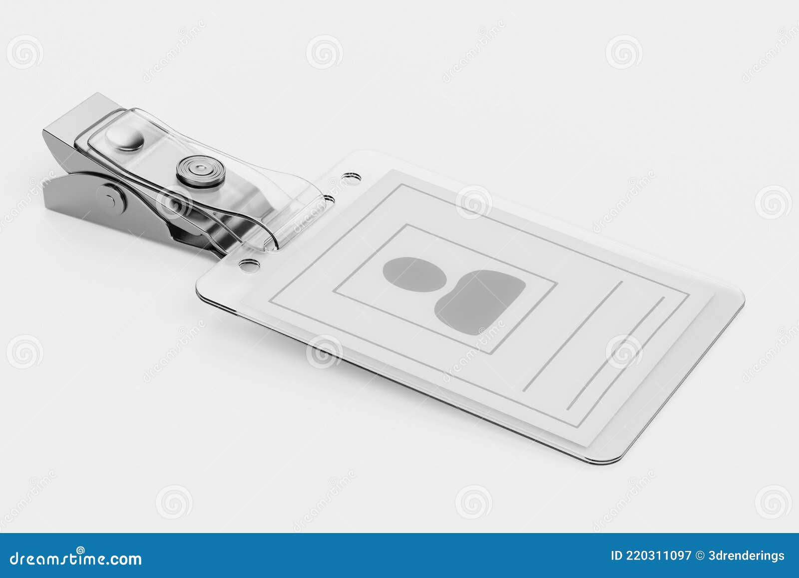 3D Render of Name Badge stock illustration. Illustration of string ...