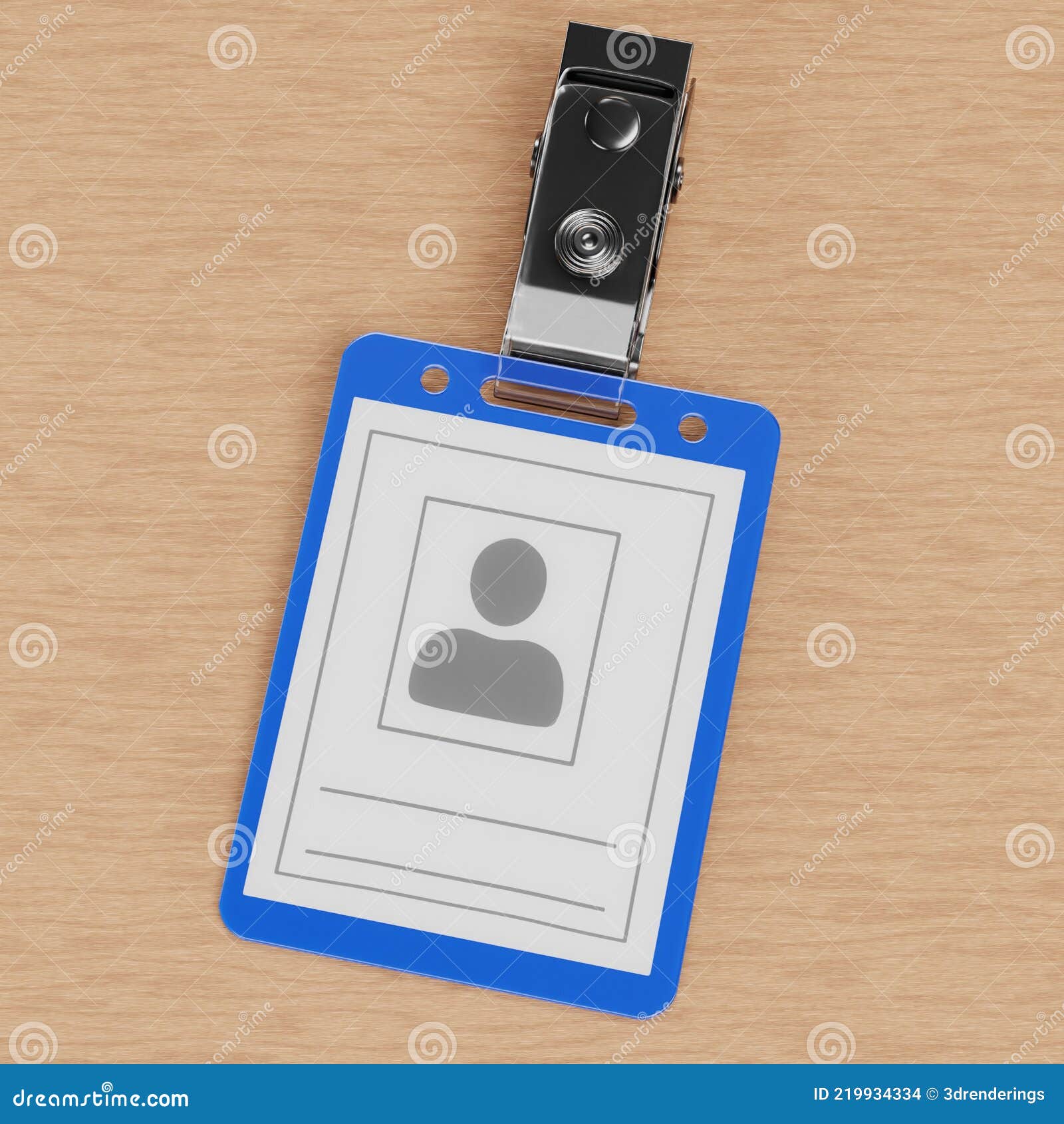 3D Render of Name Badge stock illustration. Illustration of office ...