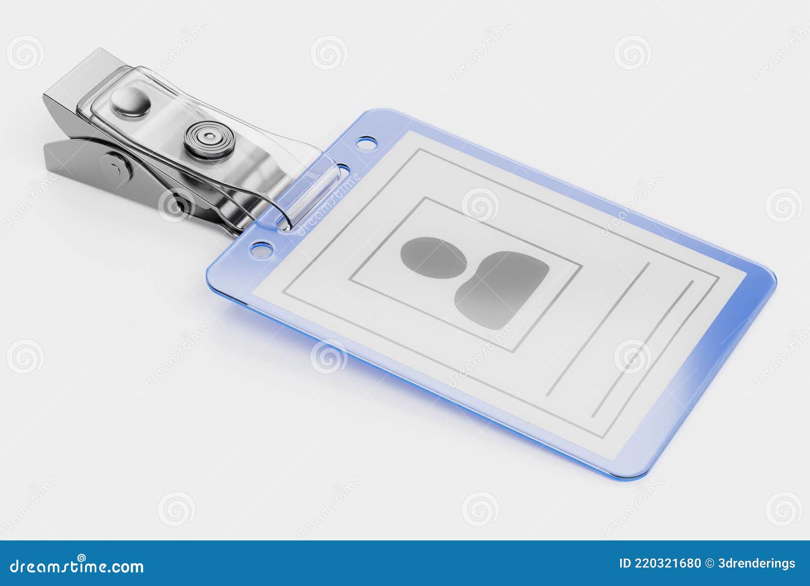 3D Render of Name Badge stock illustration. Illustration of model ...
