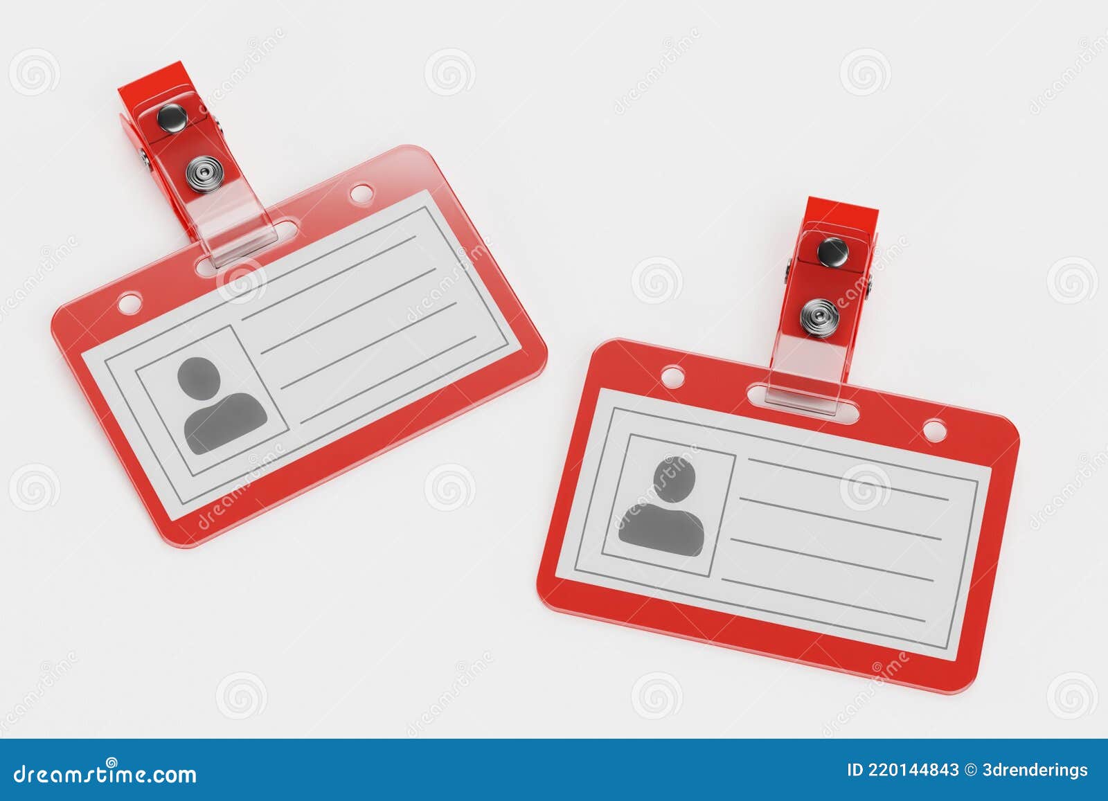 Name Badges Or Name Tags Made Of Lightweight Plastic With Lanyard For ...