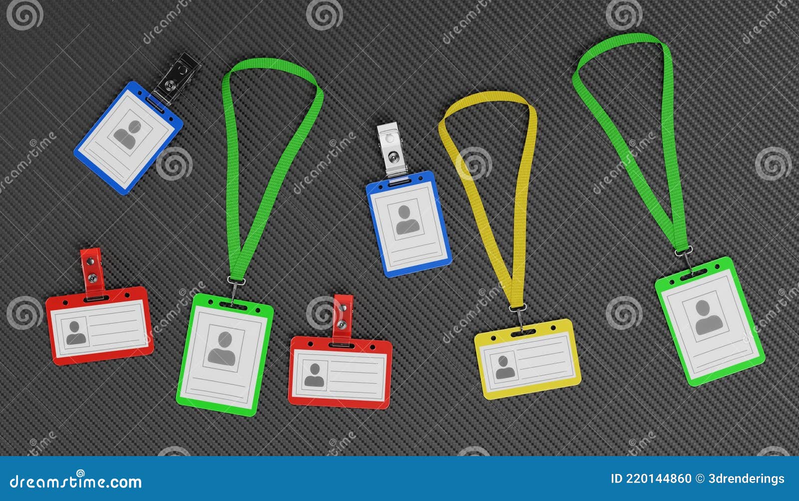 Name Badges Or Name Tags Made Of Lightweight Plastic With Lanyard For ...