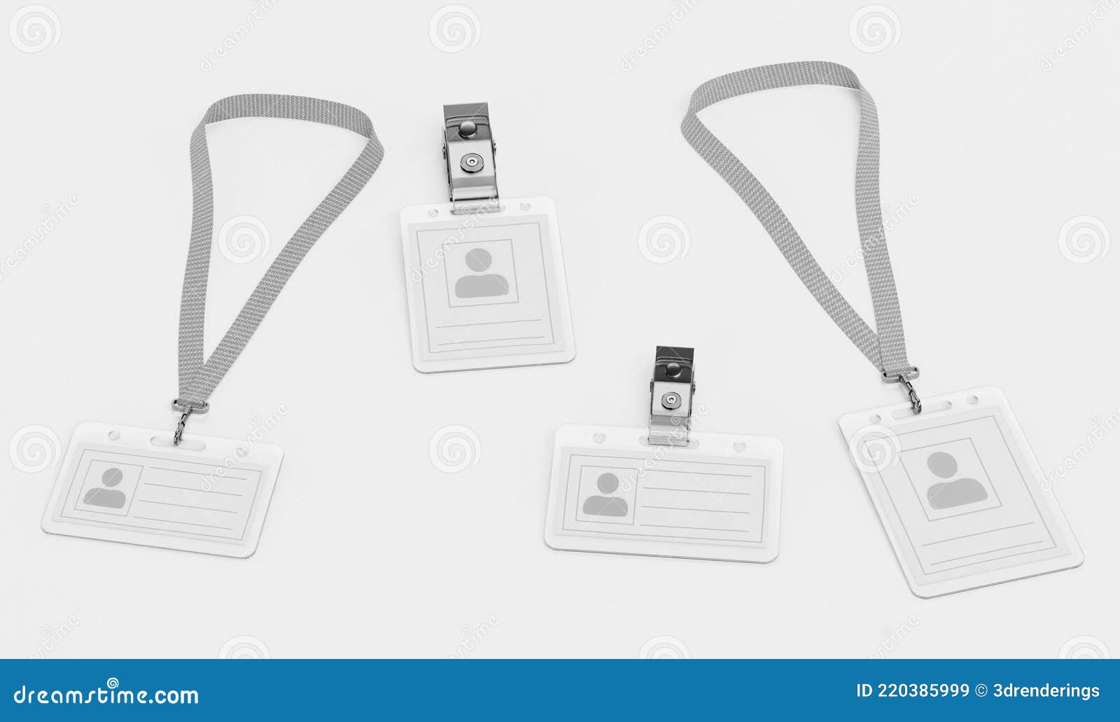 3D Render of Name Badges stock illustration. Illustration of card ...