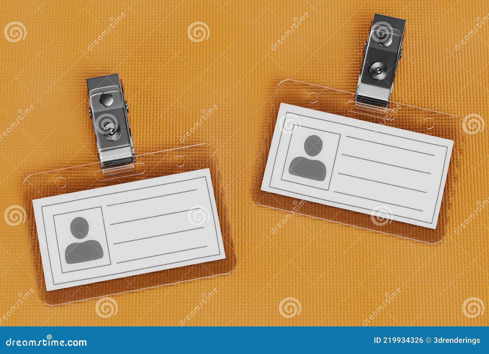 3D Render of Name Badges stock illustration. Illustration of string ...