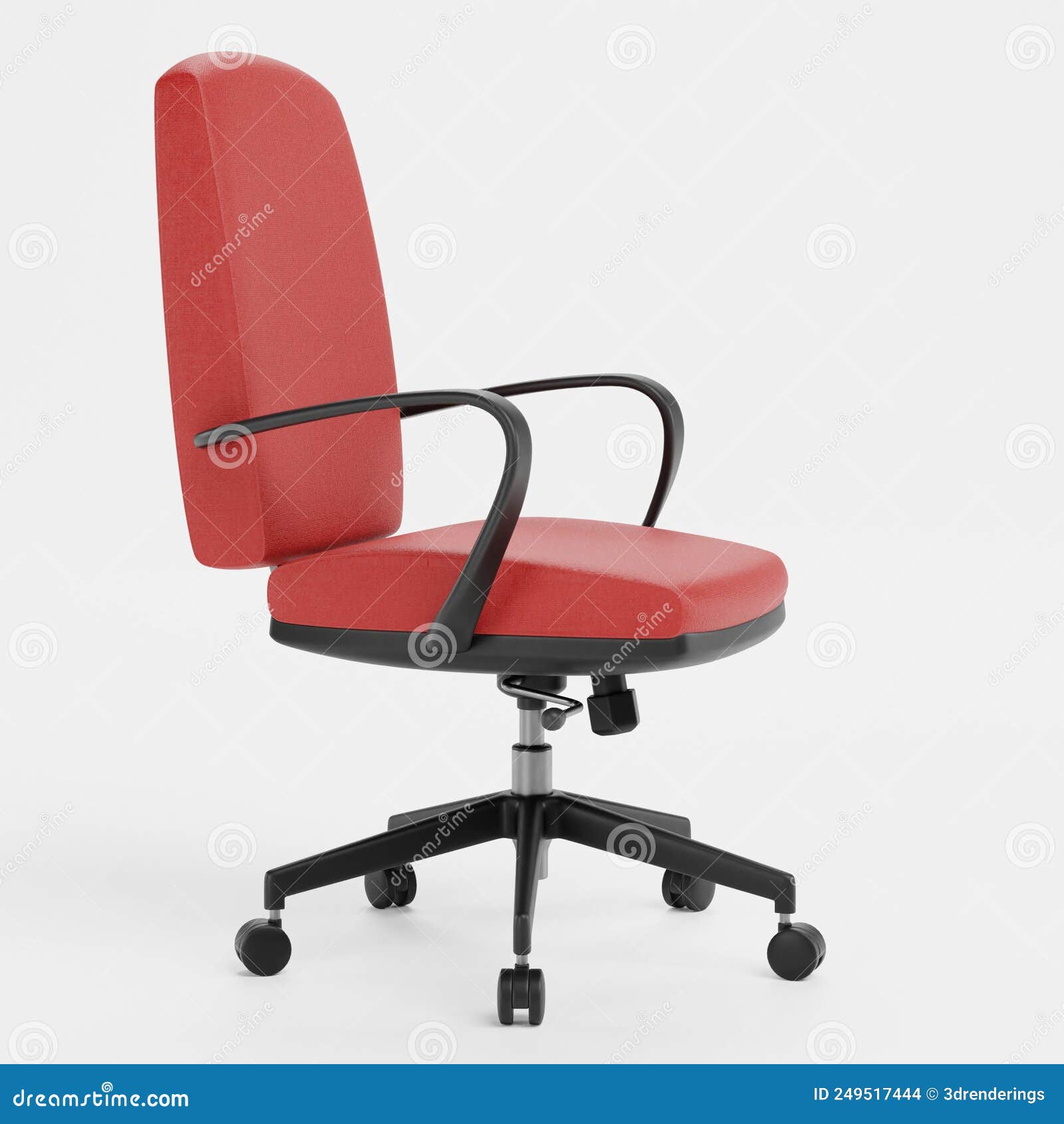 3D Render of Office Chair stock illustration. Illustration of render ...