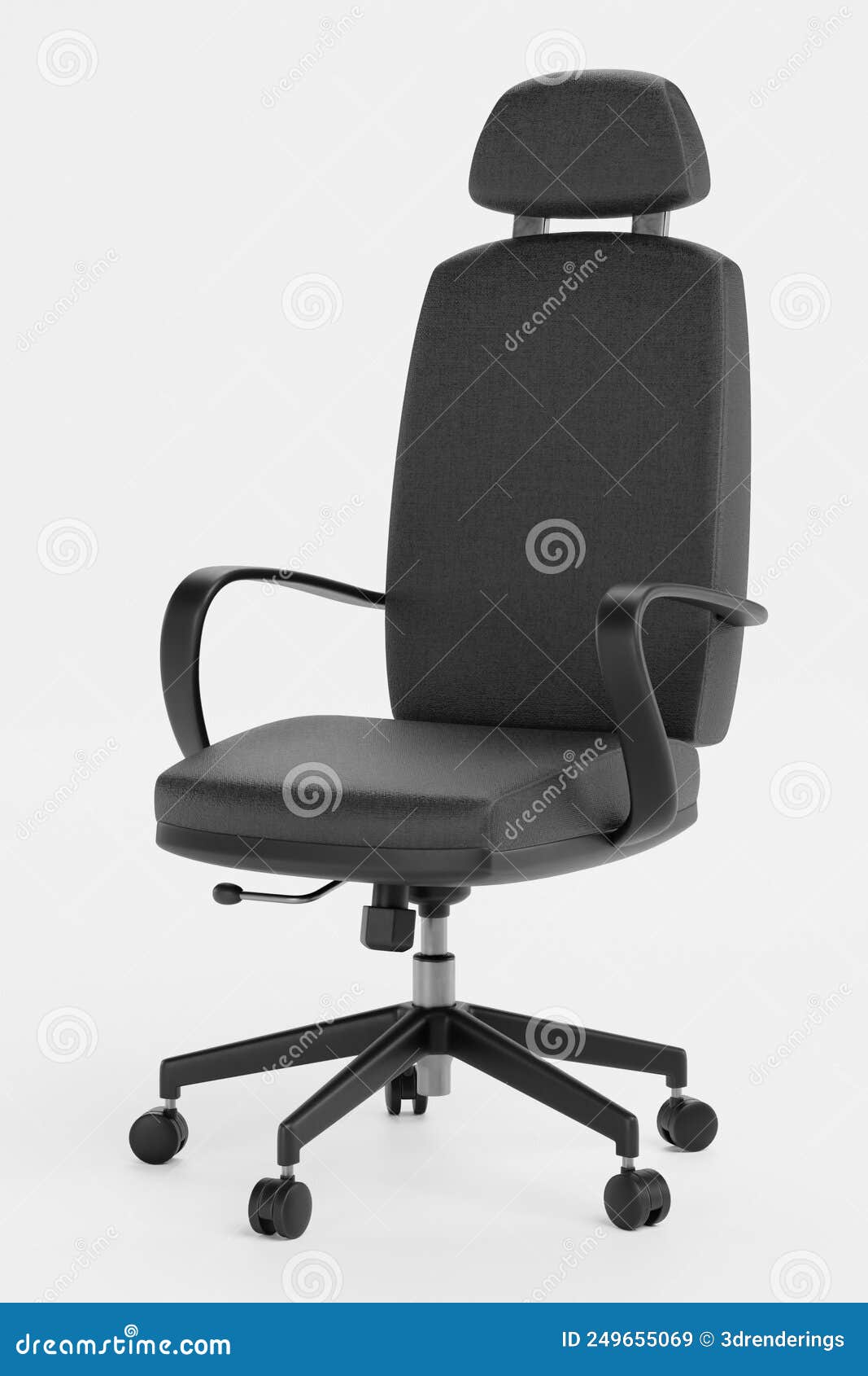 3D Render of Office Chair stock illustration. Illustration of modern ...
