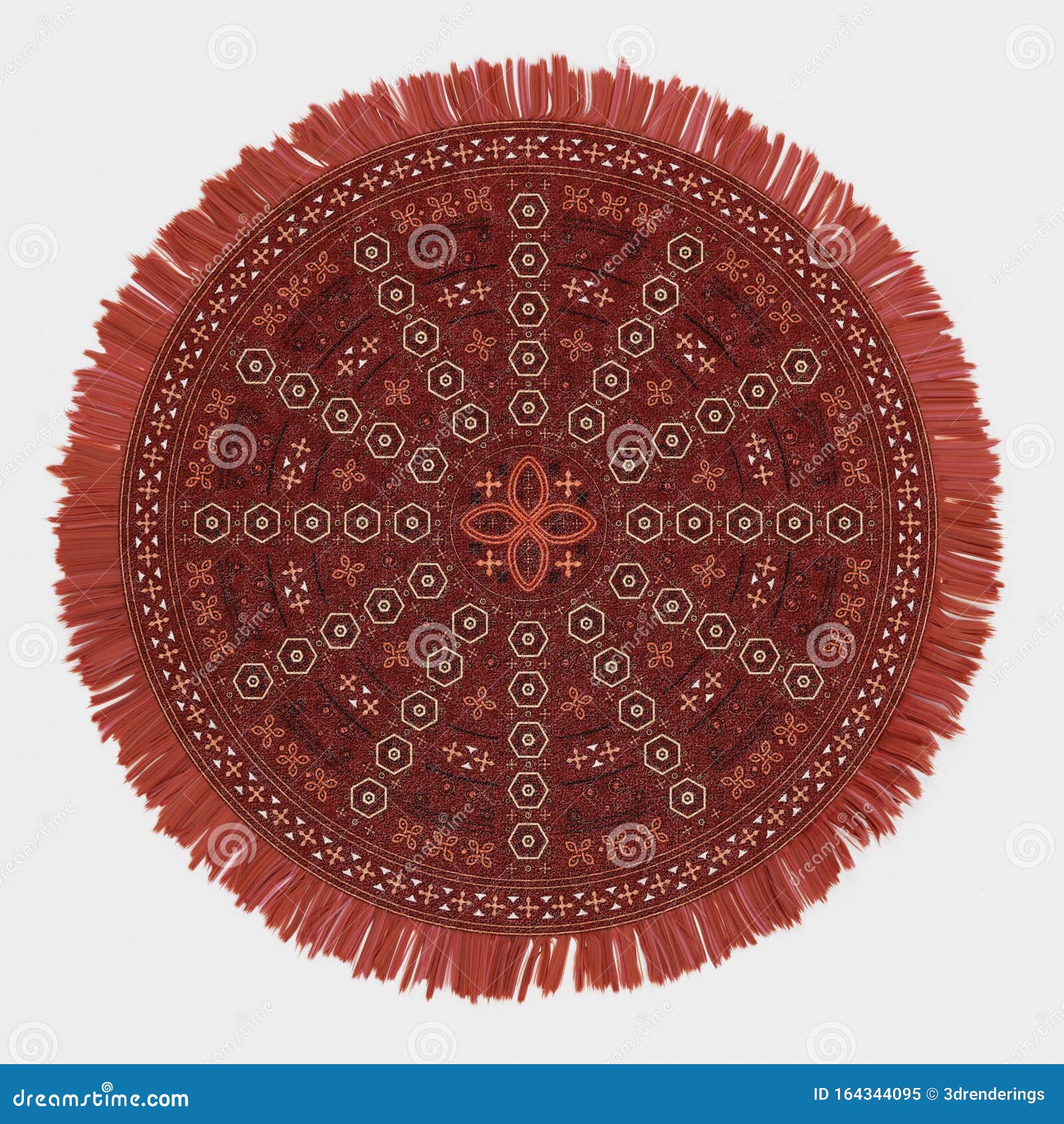 3d Render of Oriental Rug stock illustration. Illustration of carpet ...