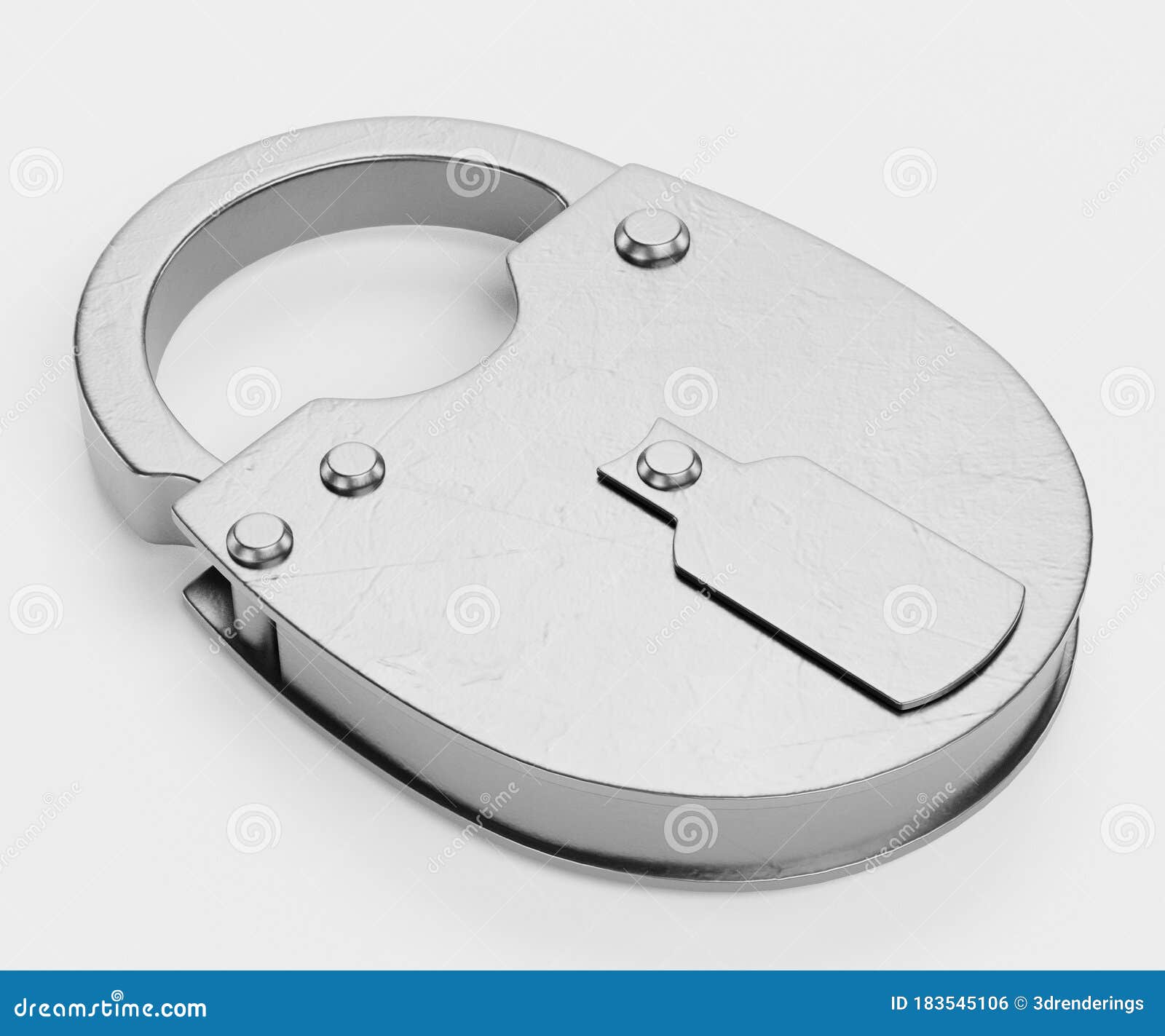 3D Render of Padlock stock illustration. Illustration of storage ...