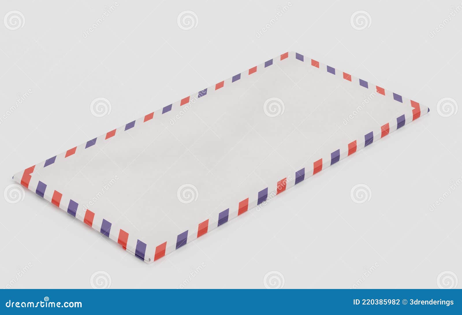 3D Render of Paper Envelope Stock Illustration - Illustration of mail ...