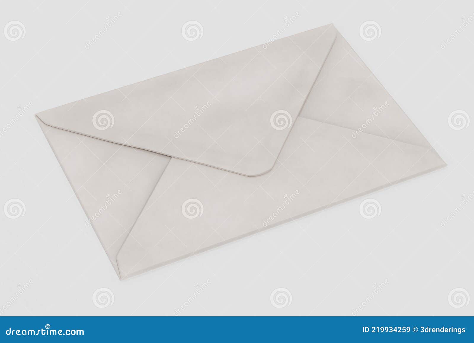 3D Render of Paper Envelope Stock Illustration - Illustration of card ...