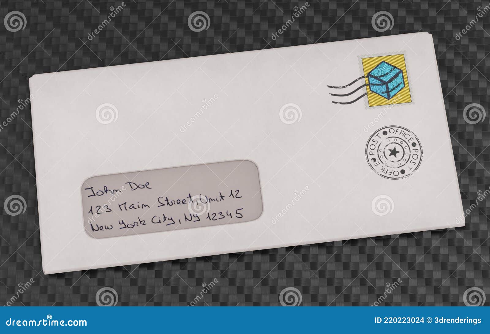 3D Render of Paper Envelope Stock Illustration - Illustration of email ...