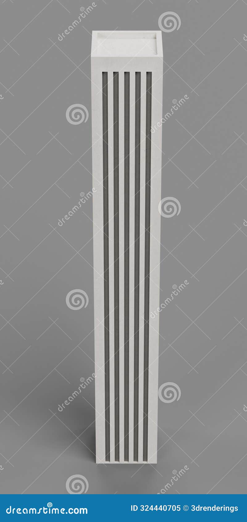 3D Render of Paper Skyscraper Stock Illustration - Illustration of ...