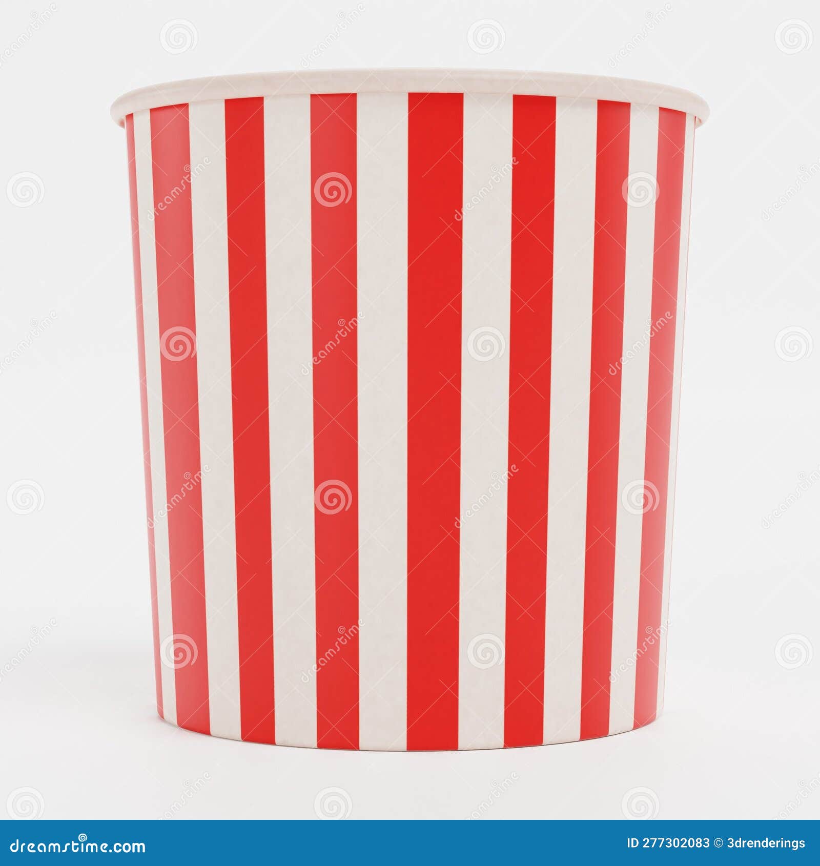 3D Render of Popcorn Cup stock illustration. Illustration of snack ...