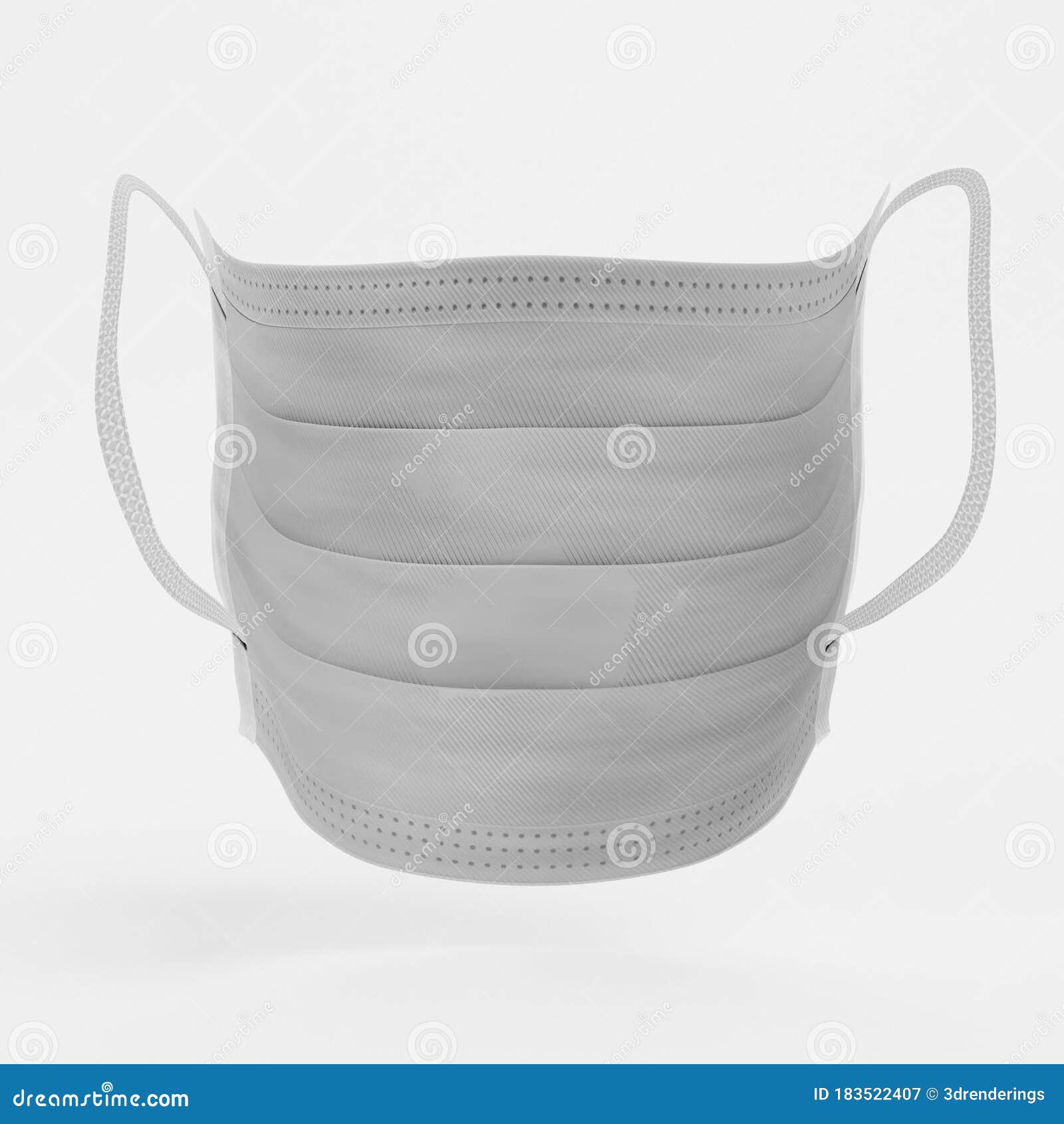 3D Render of Protective Mask Stock Image - Image of disposable, virus ...