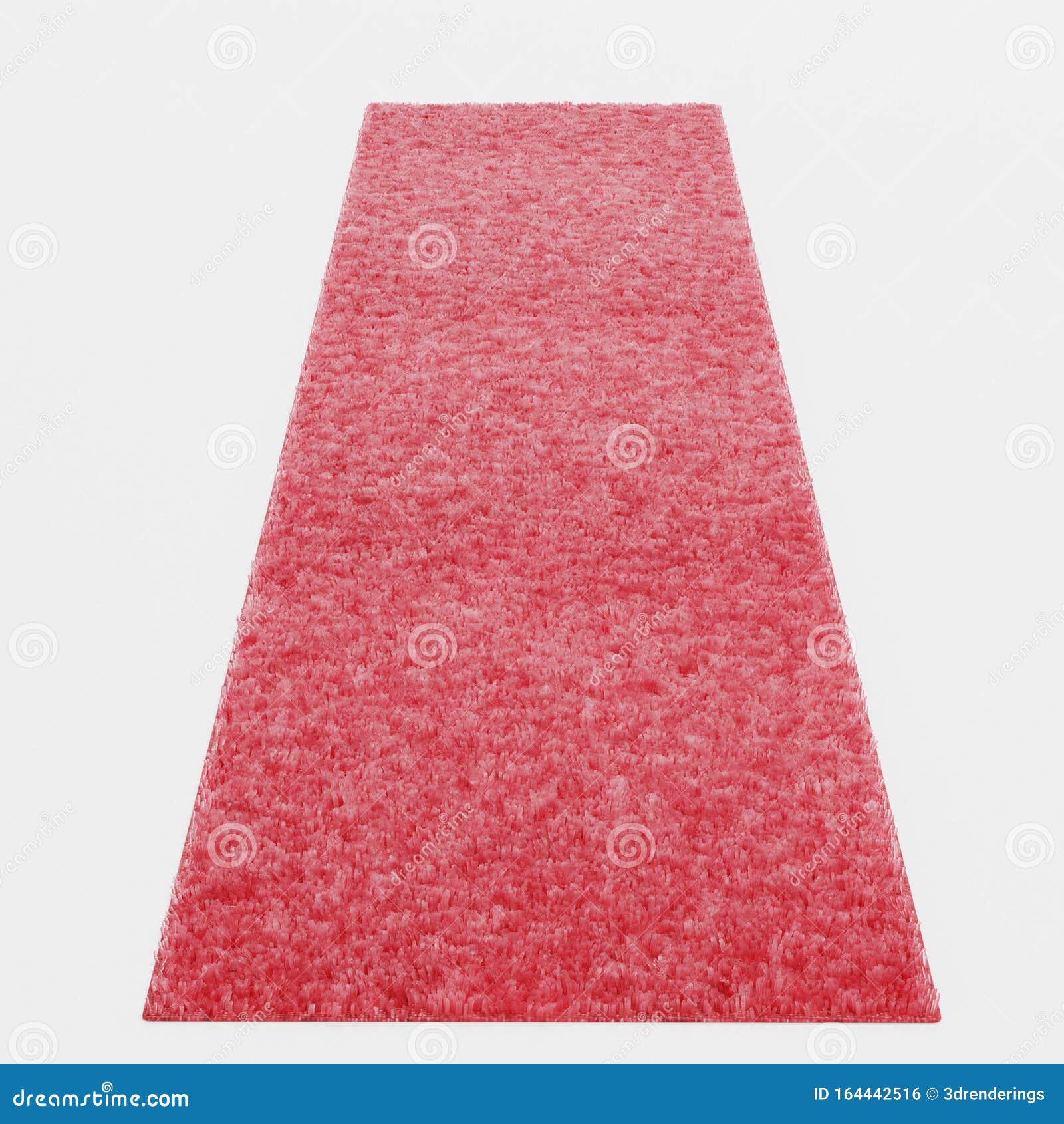3d Render of Red Carpet stock illustration. Illustration of fabric ...