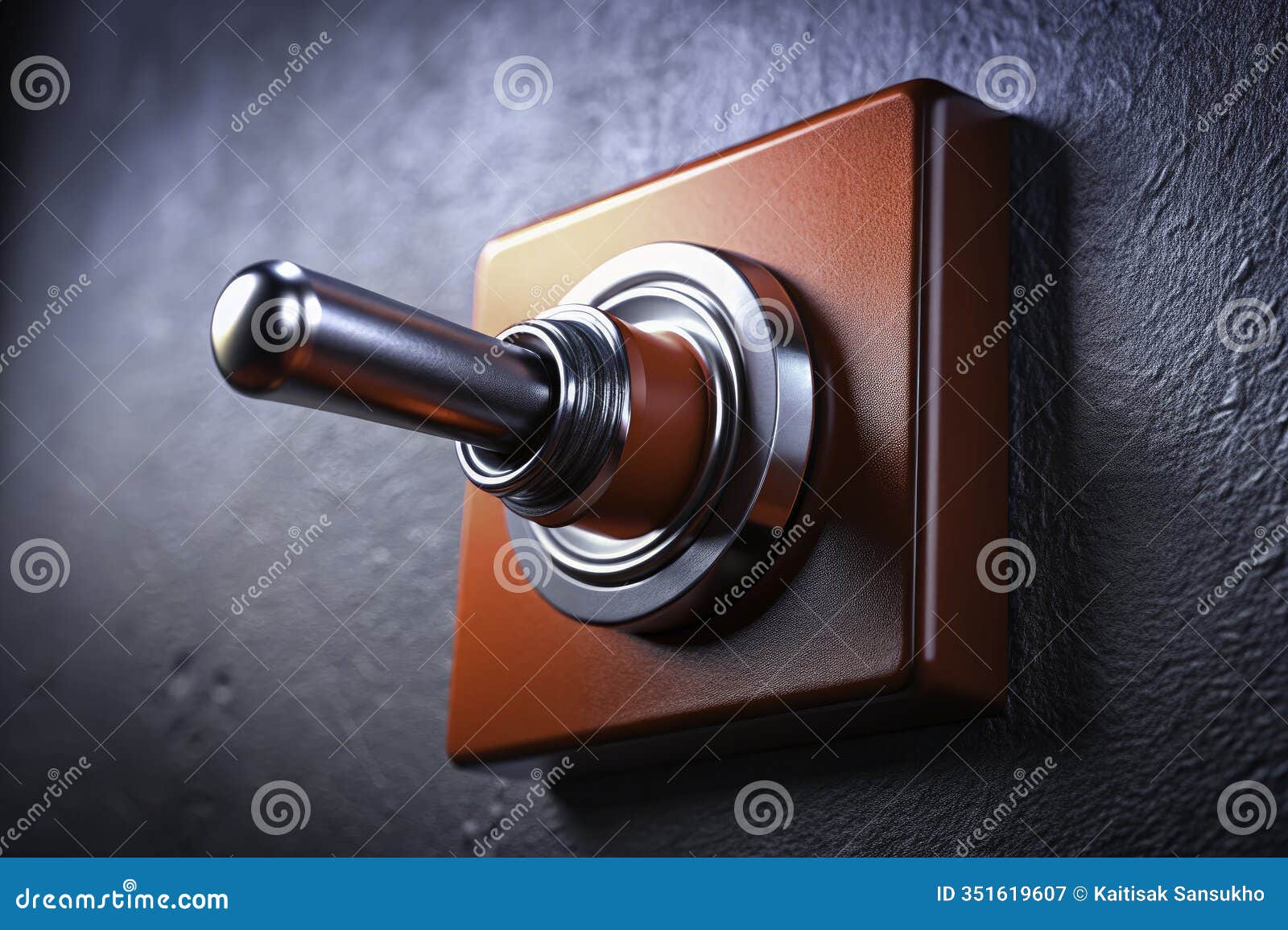 Realistic 3D Render of a Red Toggle Switch in the Off Position Ideal ...