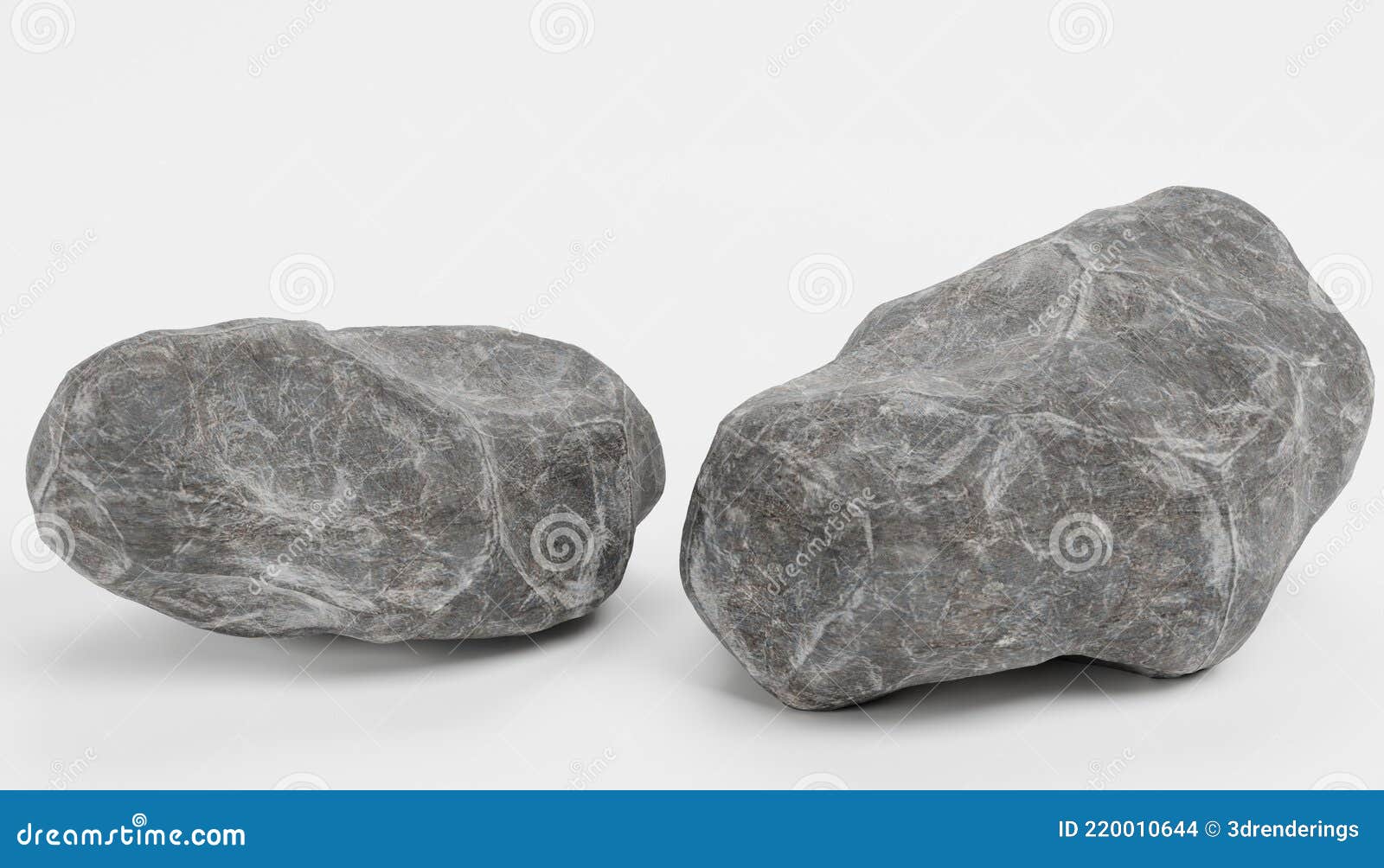 3D Render of Rock Stone stock illustration. Illustration of cliff ...