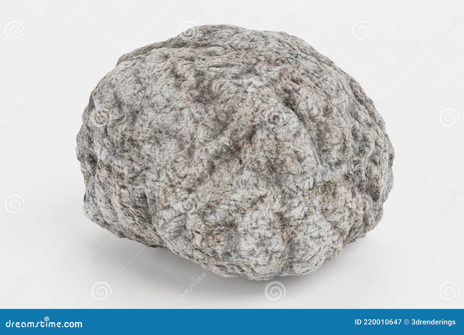 3D Render of Rock Stone stock illustration. Illustration of stone ...