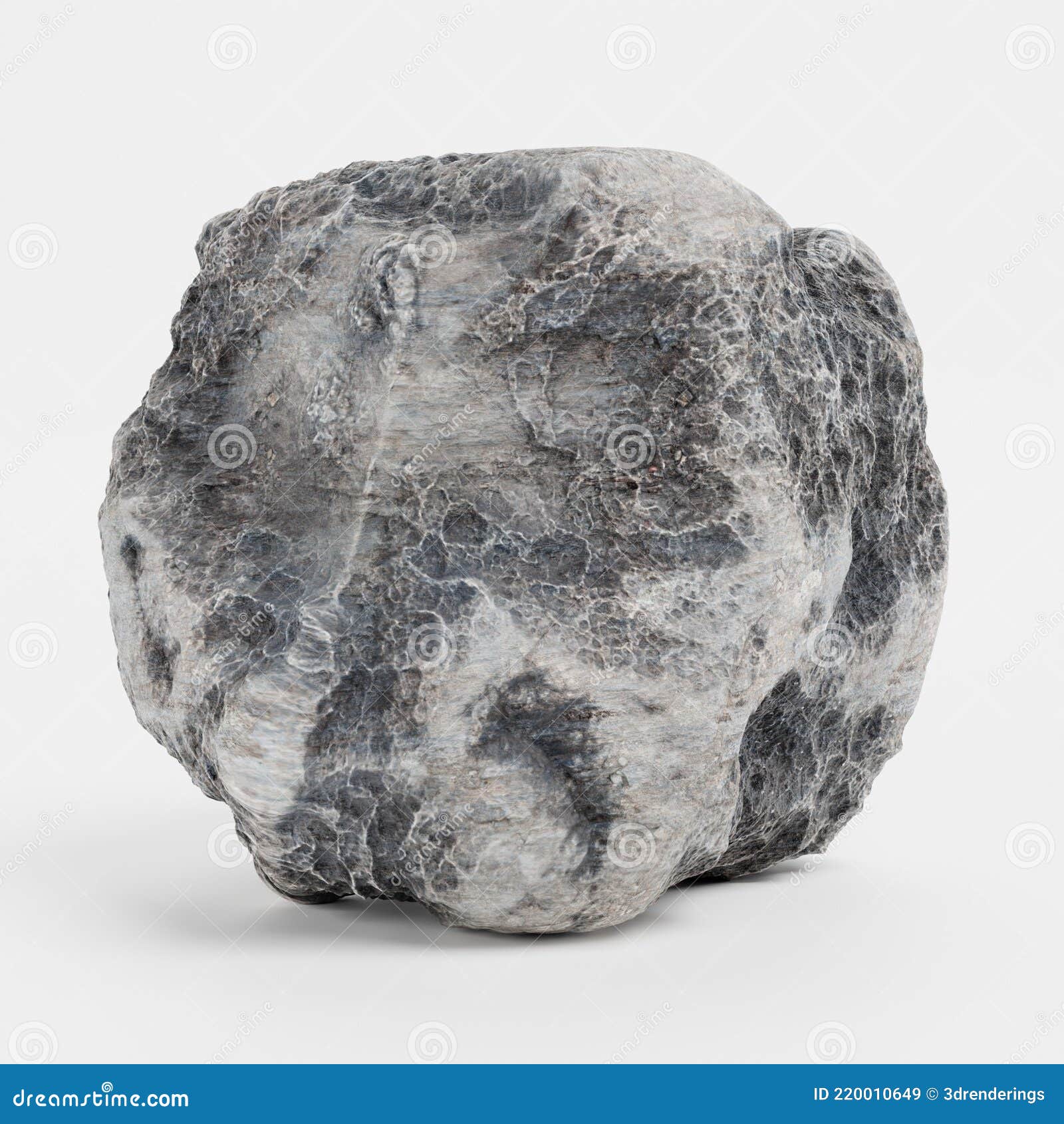 3D Render of Rock Stone stock illustration. Illustration of geology ...