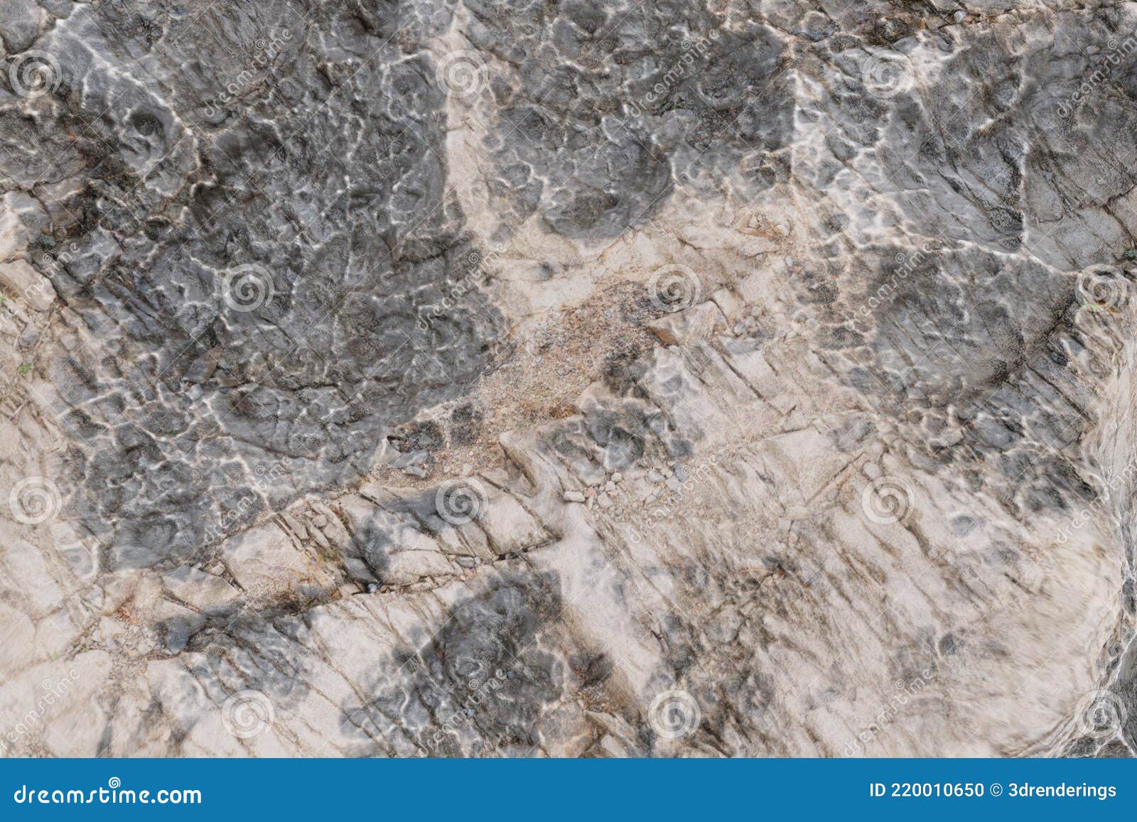 3D Render of Rock Stone stock illustration. Illustration of granite ...