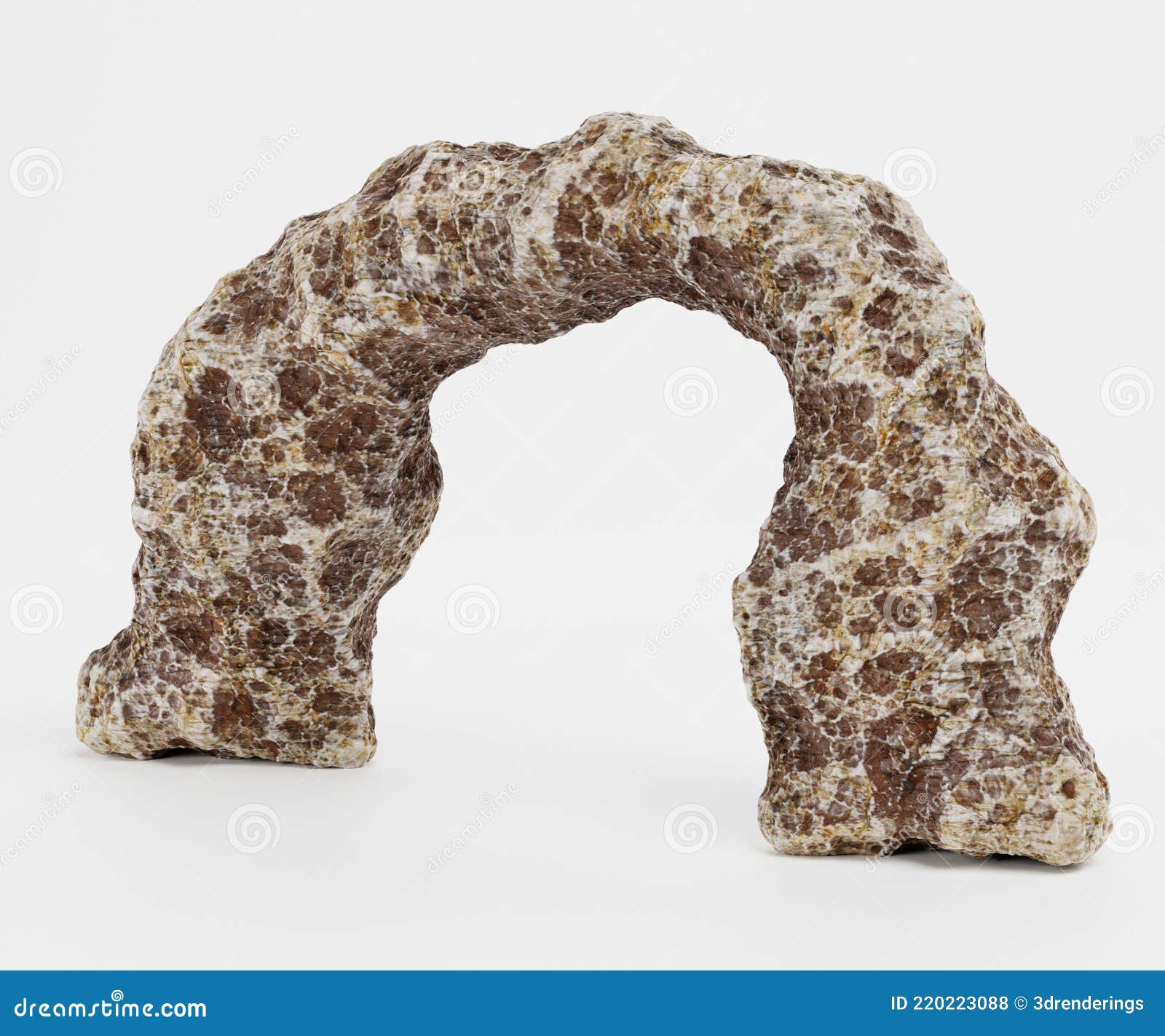 3D Render of Rock Stone stock illustration. Illustration of mountain ...