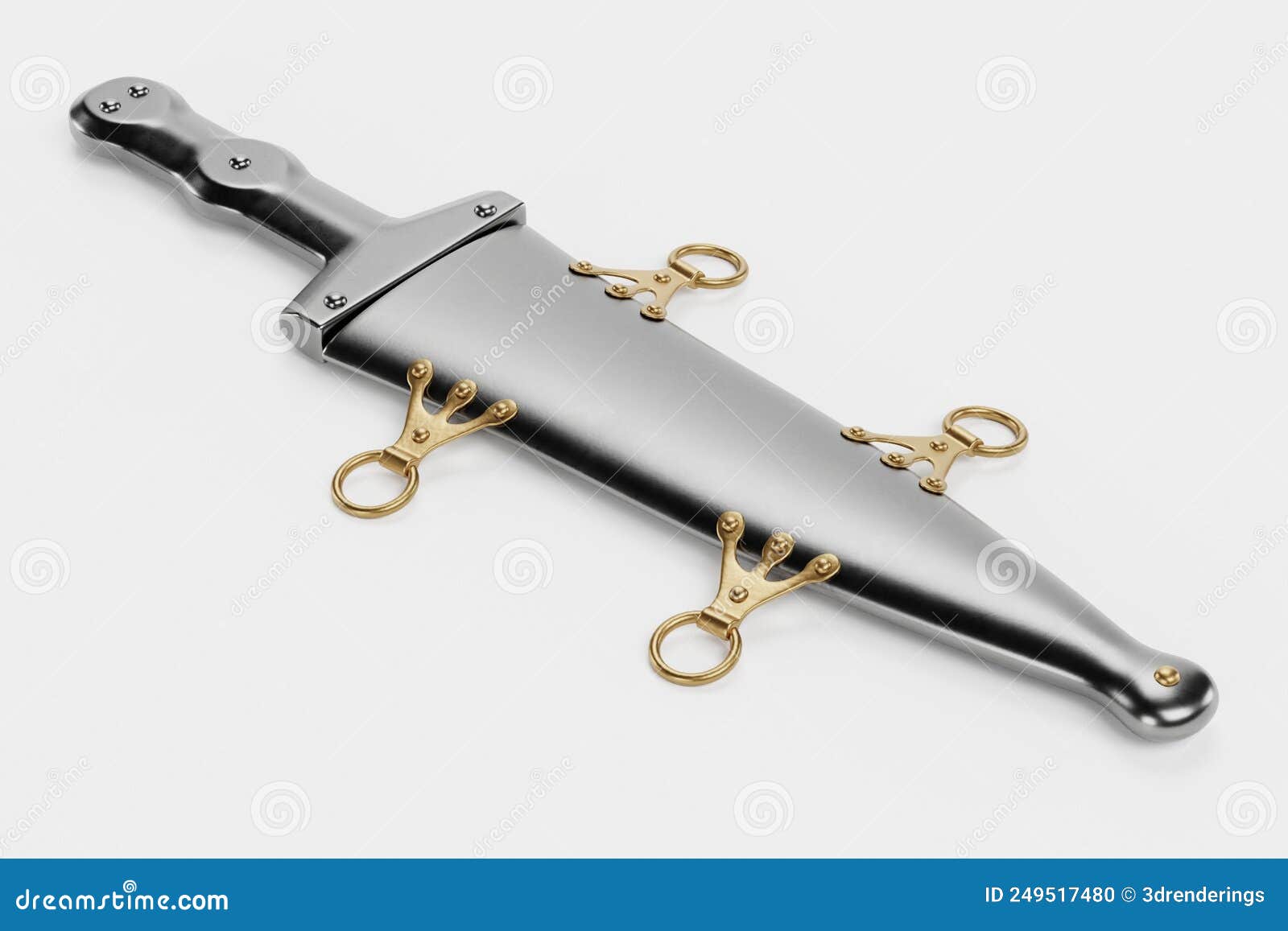 3D Render of Roman Dagger stock illustration. Illustration of dagger ...