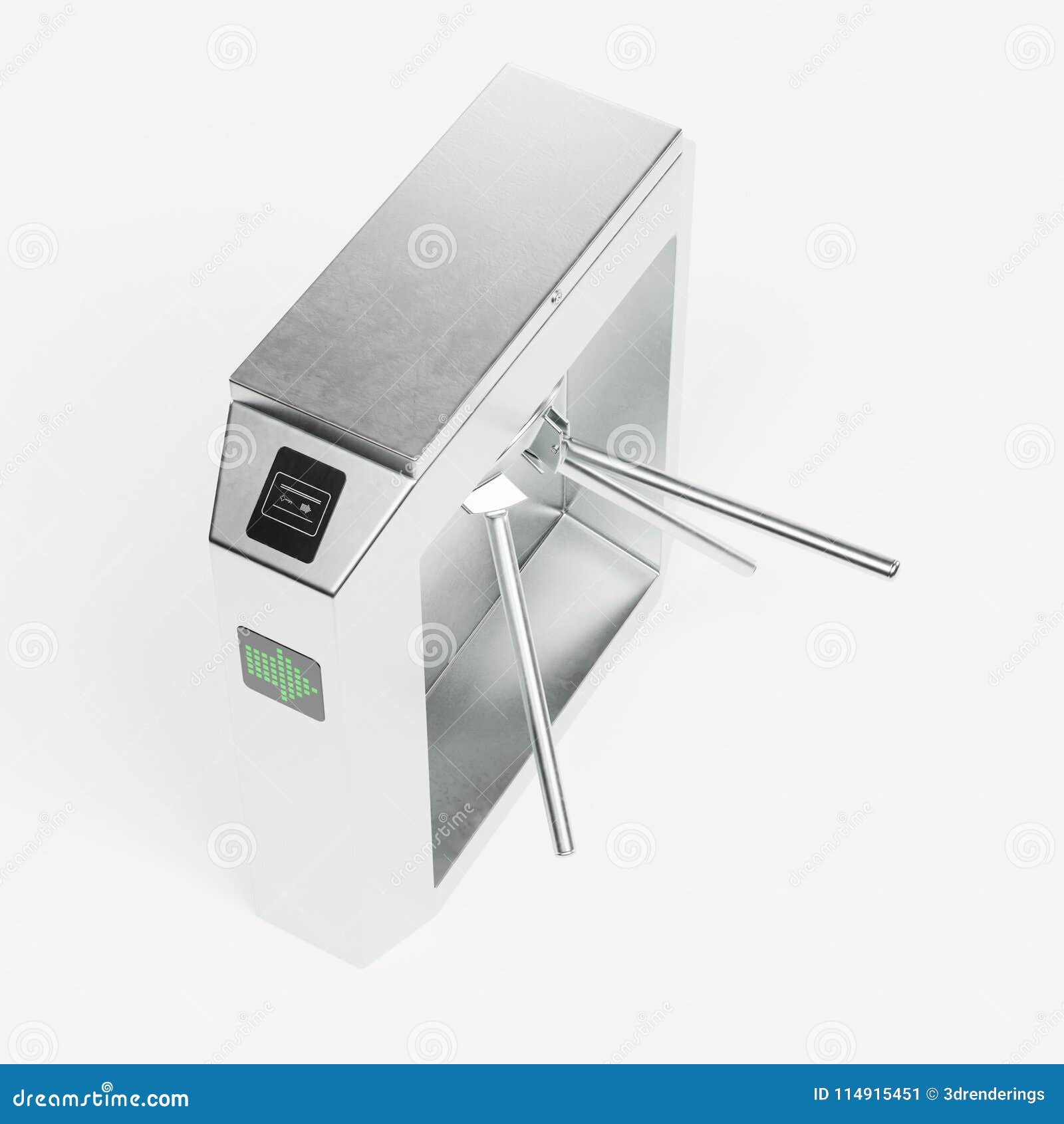 3D Render Of Rotary Barrier Gate Royalty-Free Stock Photo ...