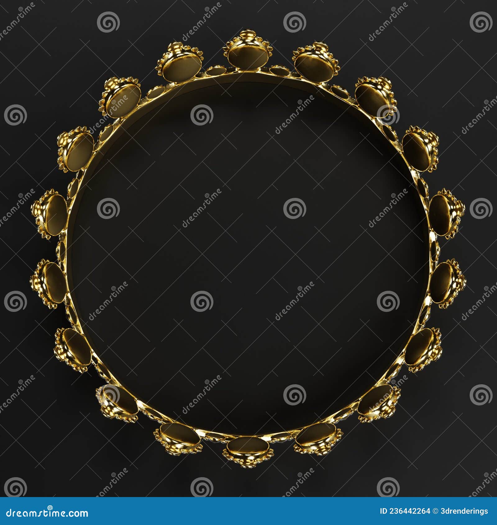 3D Render of Royal Crown stock illustration. Illustration of medieval ...