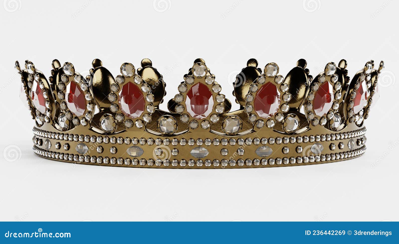 3D Render Of Royal Crown Royalty-Free Stock Photography | CartoonDealer ...