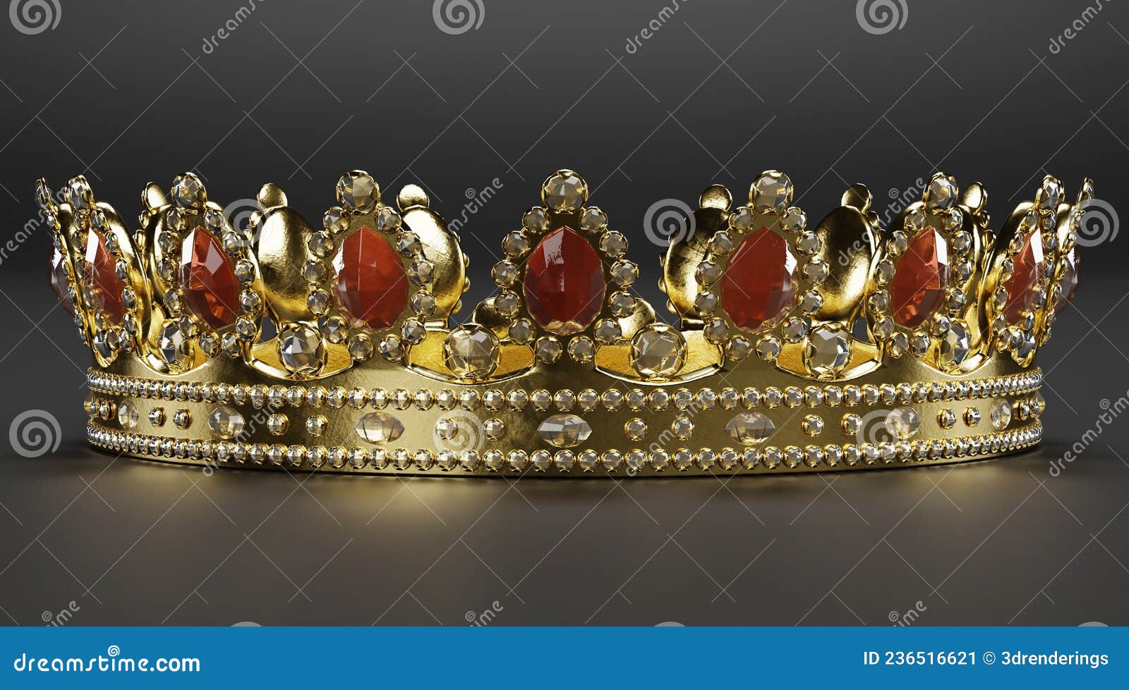 3D Render of Royal Crown stock illustration. Illustration of royal ...